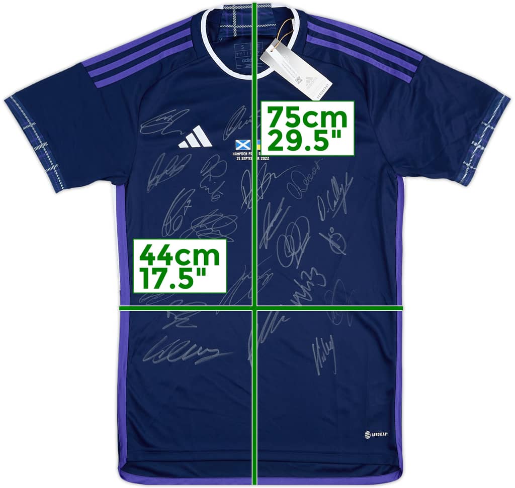 2022 Scotland Player Issue Squad Signed Home Shirt (S)