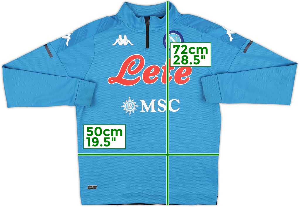 2019-20 Napoli Kappa 1/4 Zip Drill Top - 7/10 - (M)