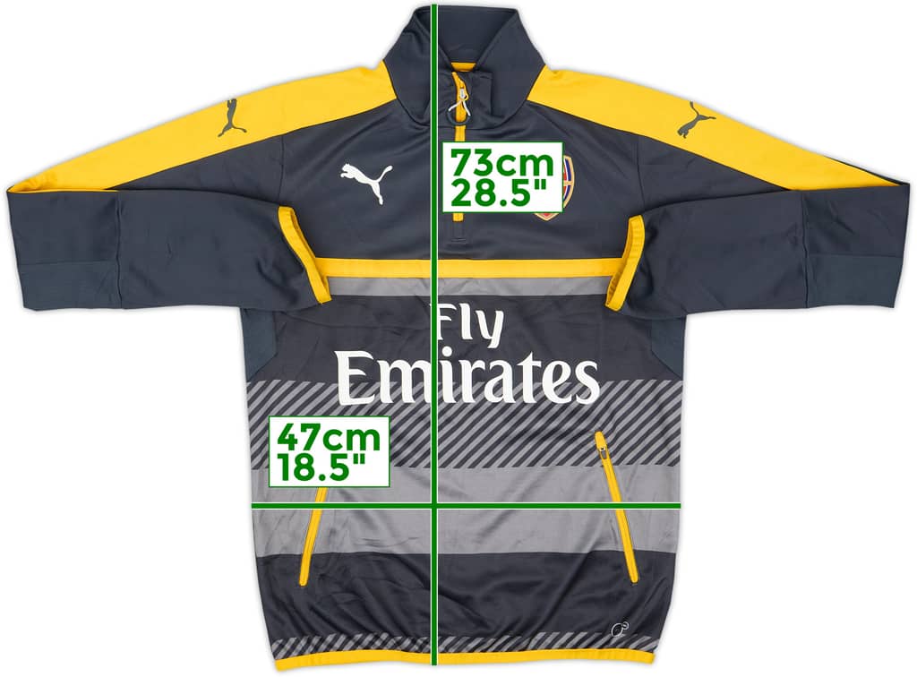 2016-17 Arsenal Puma 1/4 Zip Drill Top - 10/10 - (S)