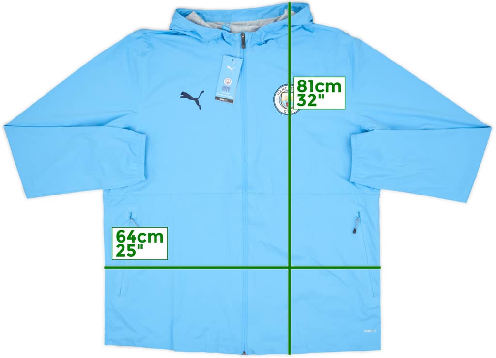 2025-26 Manchester City Puma Hooded Rain Jacket (XXL)