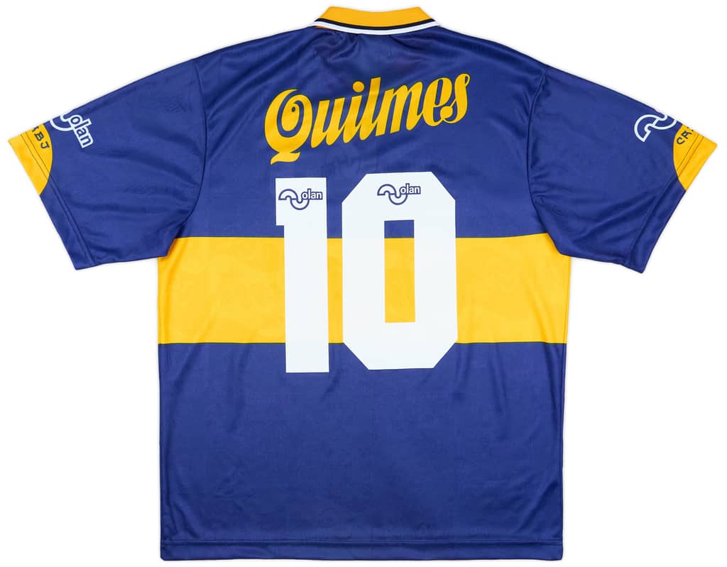 1995-96 Boca Juniors Olan Reissue Home Shirt #10 (Maradona)