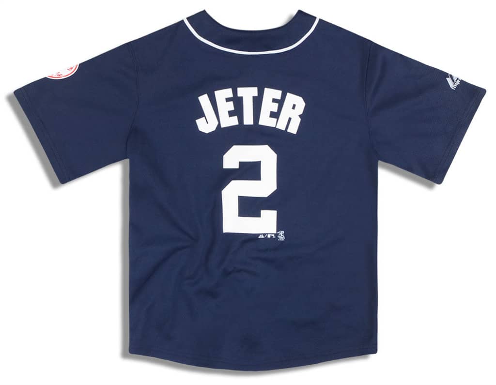 2000s New York Yankees Jeter #2 Majestic Jersey Y