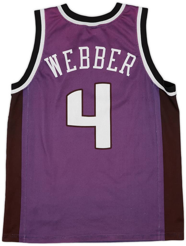 2002-05 Sacramento Kings Webber #4 Champion Away Jersey (Very Good) S