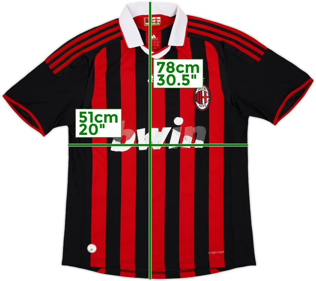 2009-10 AC Milan Home Shirt - 4/10 - (M)