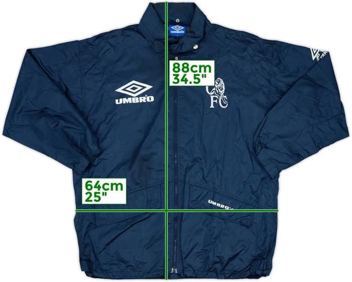 1994-95 Chelsea Player Issue Umbro Hooded Rain Jacket - 8/10 - (S)