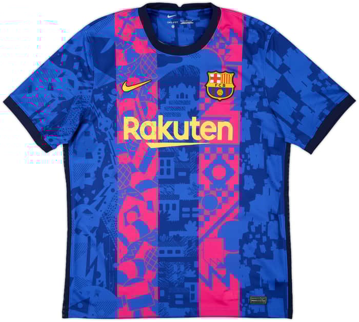 2021-22 Barcelona Third Shirt Pedri #16 - 10/10 - (L)