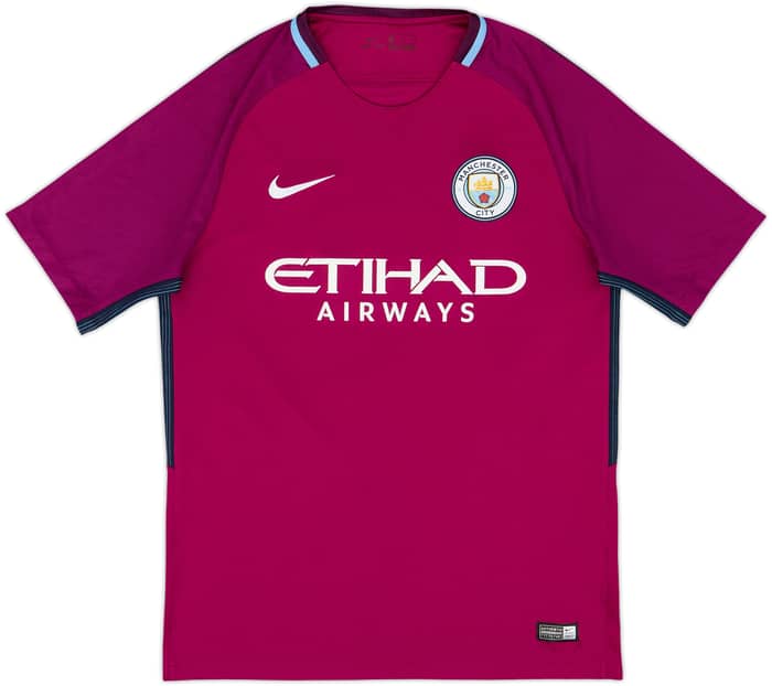 2017-18 Manchester City Away Shirt Kun Aguero #10 - 8/10 - (M)