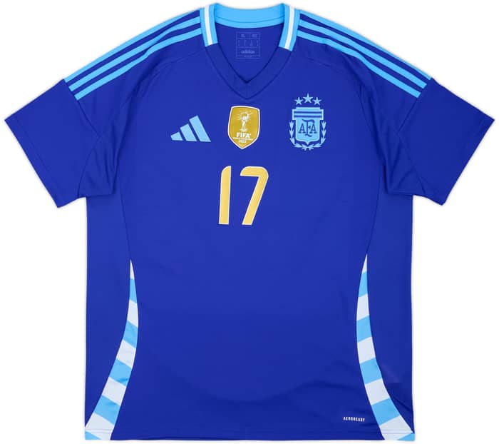 2024-25 Argentina Away Shirt Garnacho #17 - 8/10 - (XL)