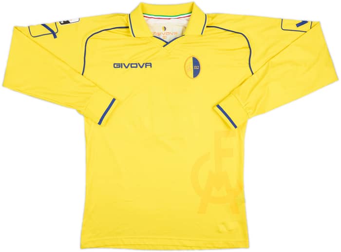 2010-11 Modena Match Issue Home L/S Shirt Bellucci #11