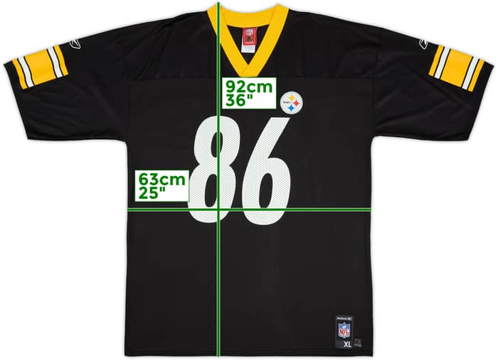 2005-06 Pittsburgh Steelers Ward #86 Reebok Replica Home Jersey - 8/10 ...