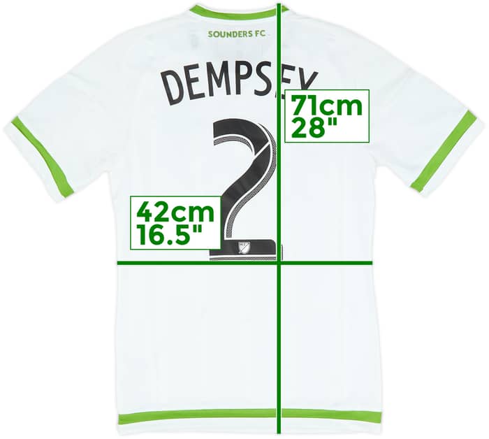 2015 Seattle Sounders Player Issue Away Shirt Dempsey #2 - 10/10 - (S)