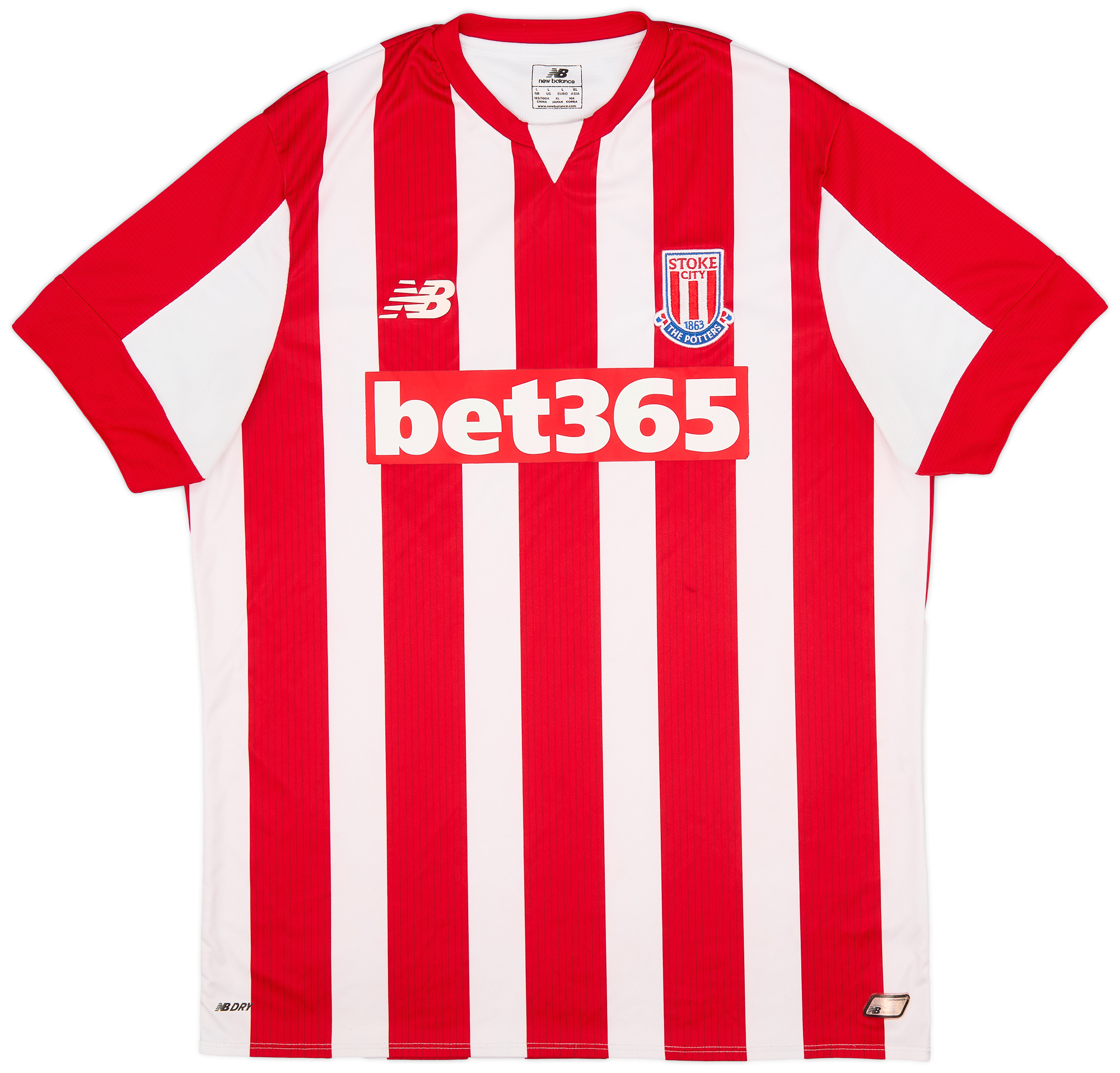 2015-16 Stoke City Home Shirt - 9/10 - (L)