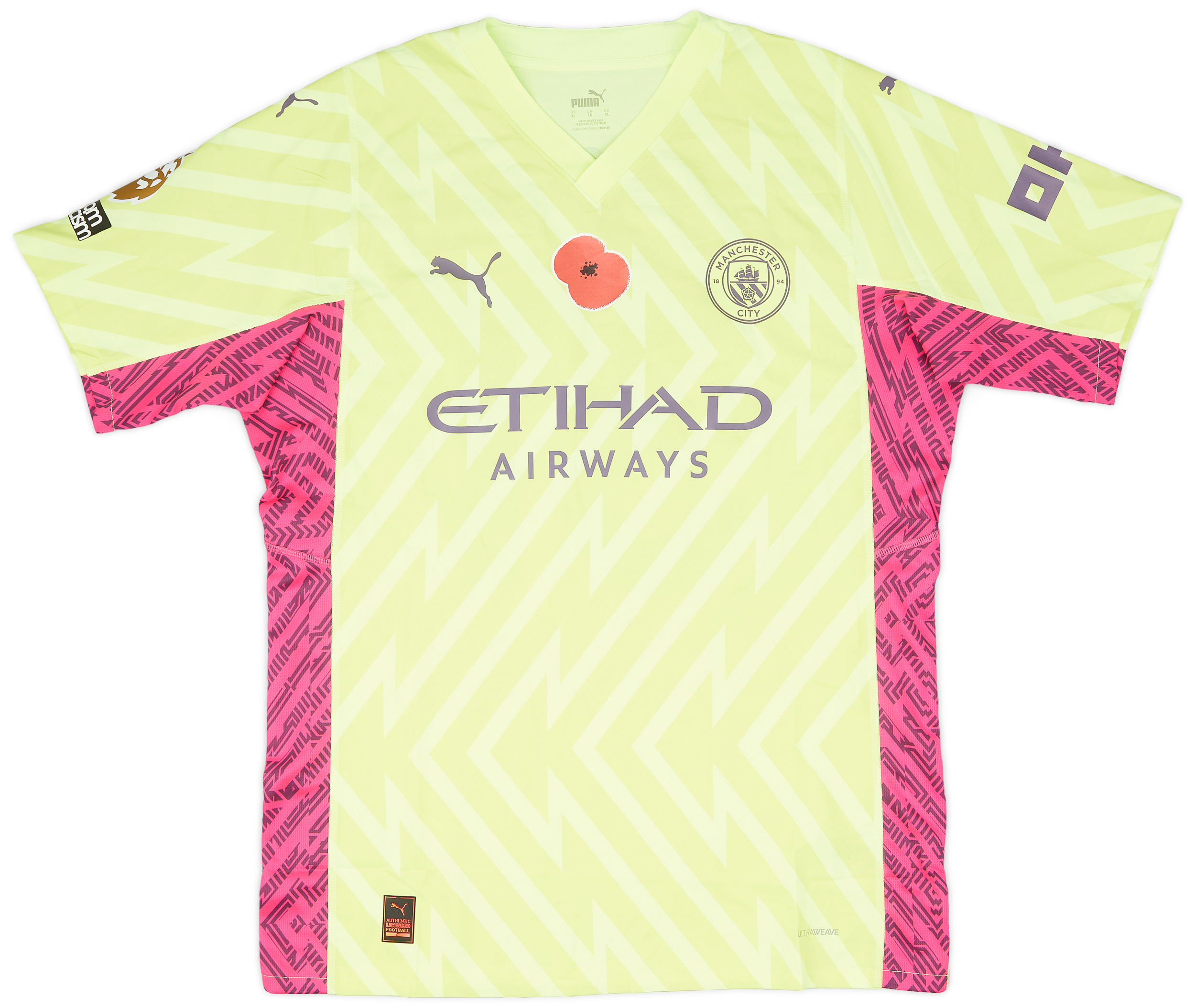 2023-24 Manchester City Match Issue GK Shirt Ederson M. #31