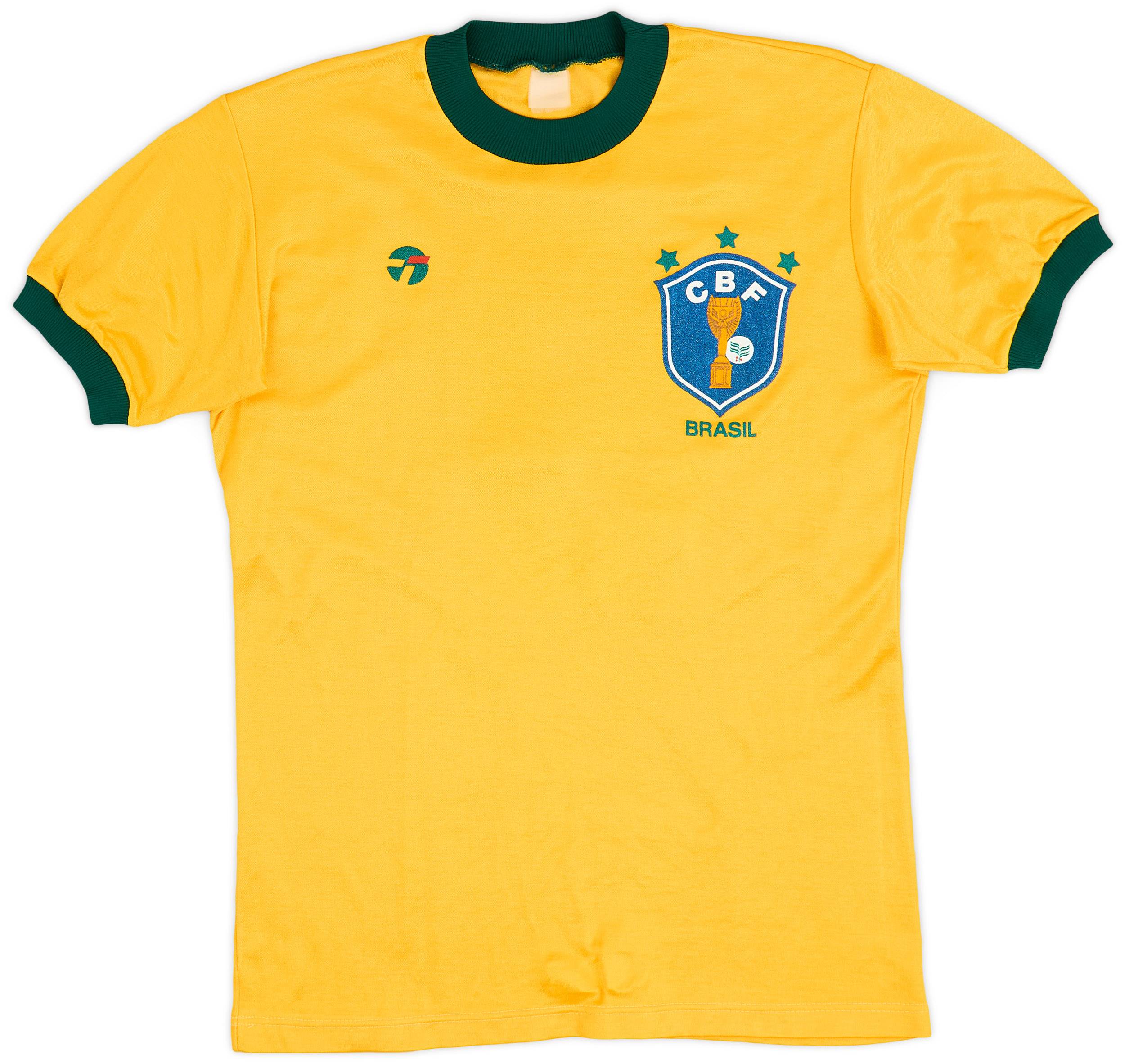 1982-85 Brazil Home Shirt #9 - 8/10 - (S)