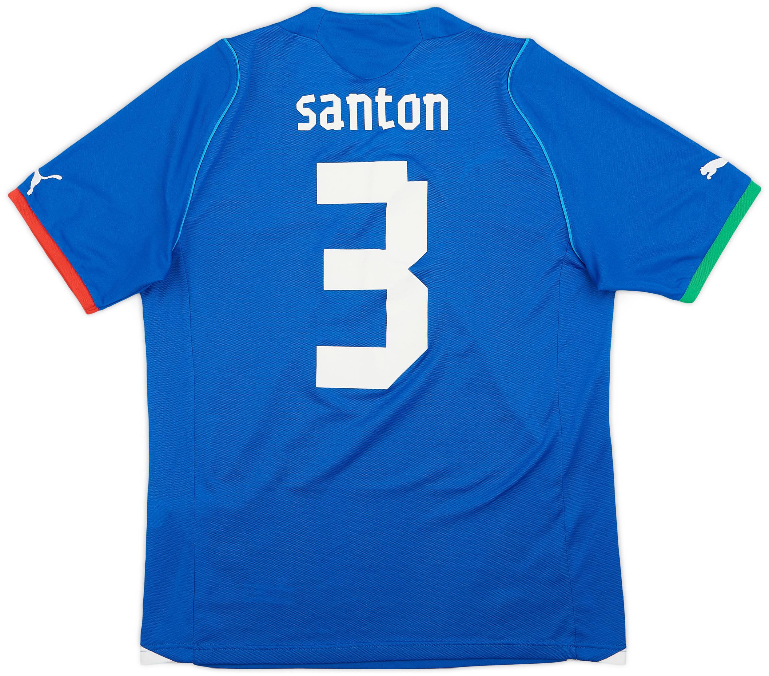 2013 Italy Confederations Cup Home Shirt Santon #3 - 8/10 - (M)