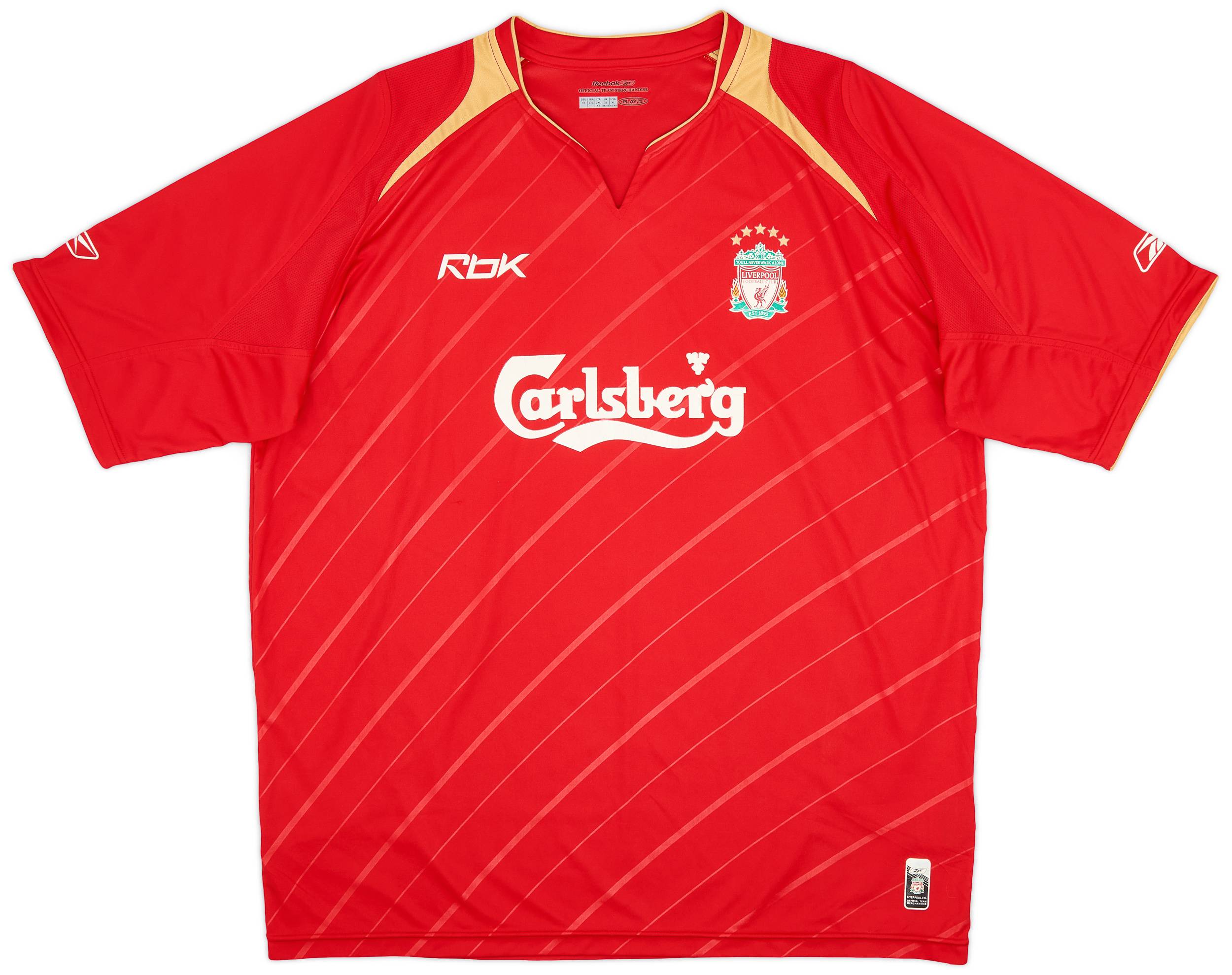 2005-06 Liverpool CL Home Shirt - 7/10 - (XL)