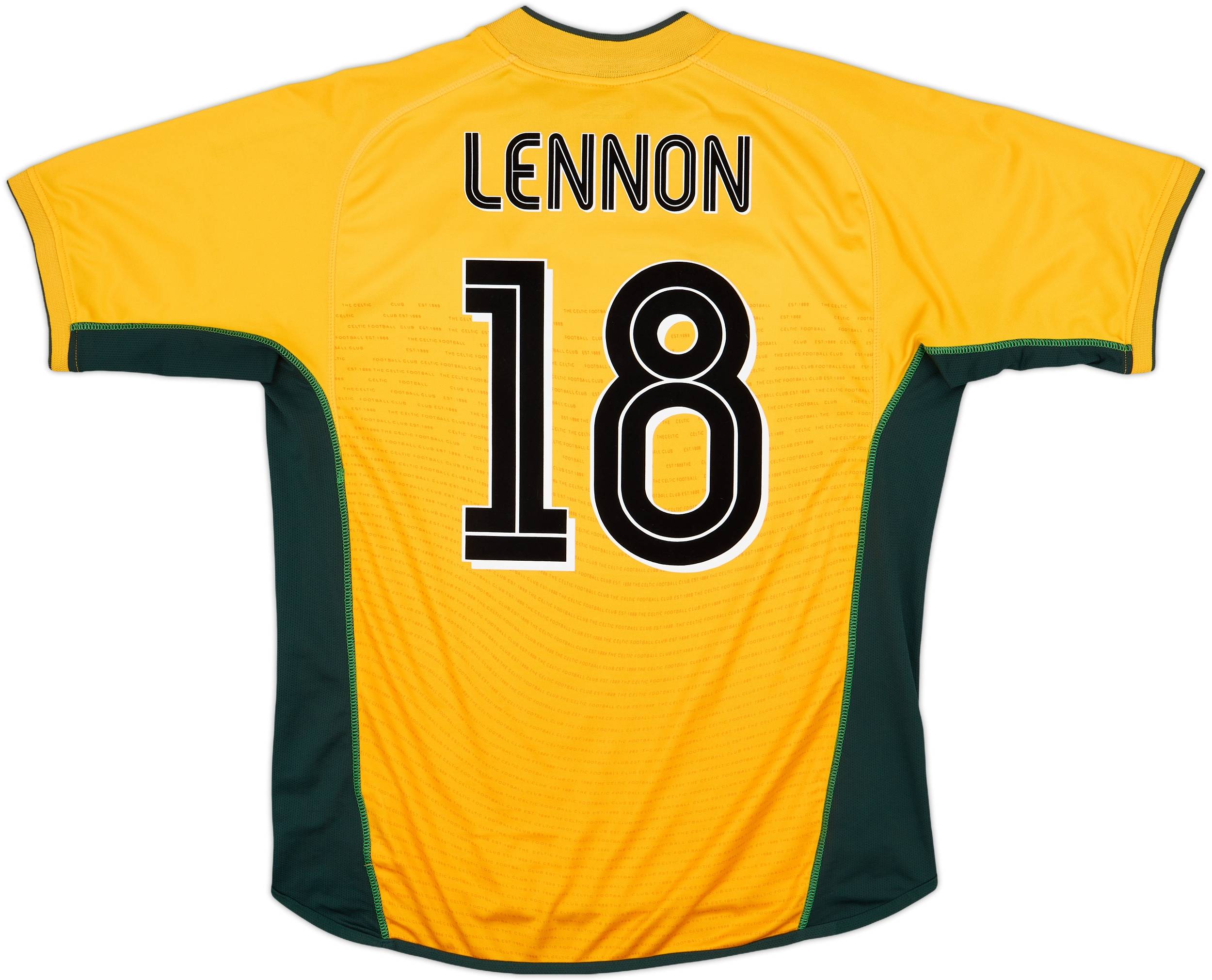 2002-03 Celtic Away Shirt Lennon #18 - 8/10 - (L)