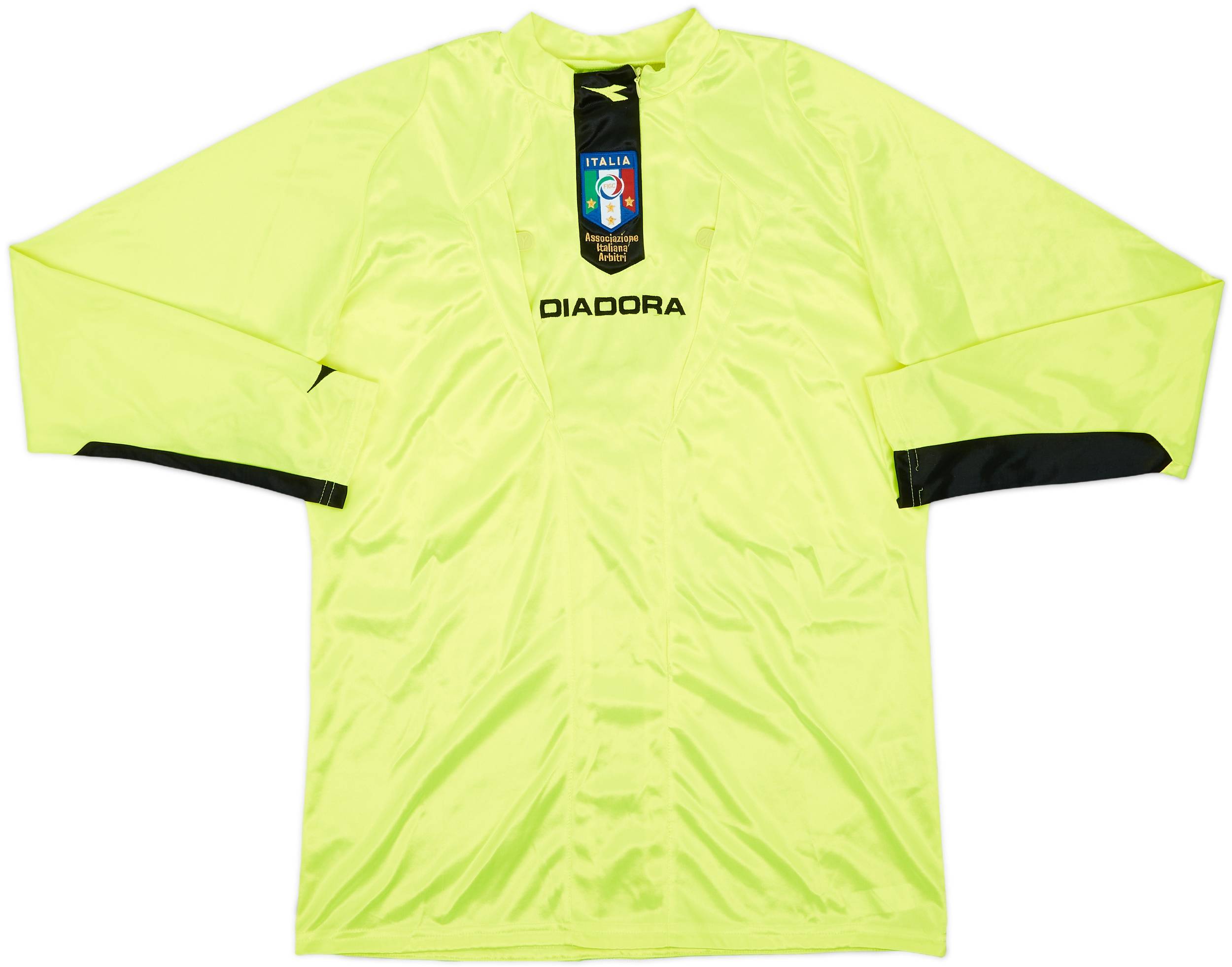 2009-10 Italy FIGC Diadora Referee L/S Shirt - 9/10 - (M)