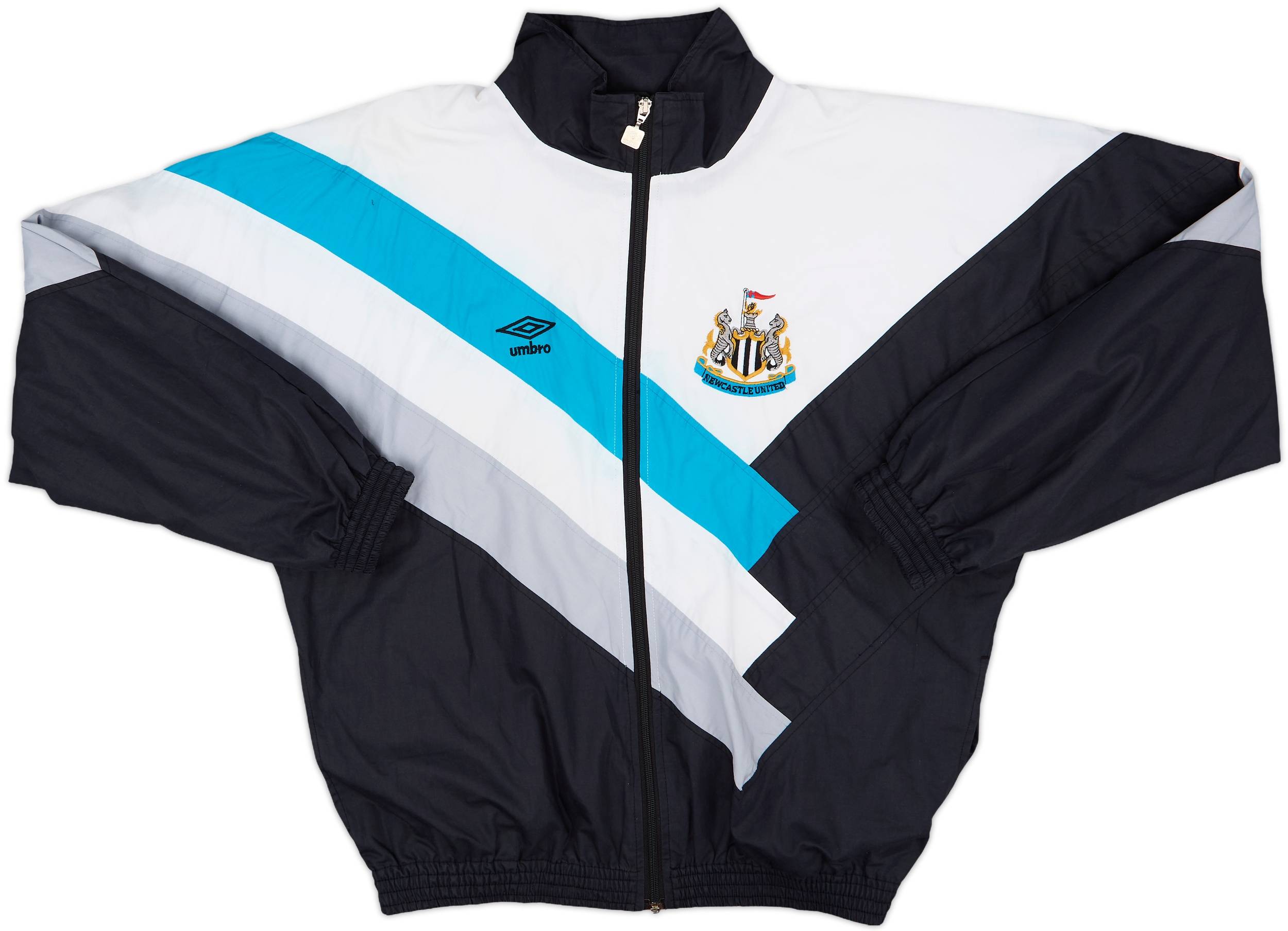 1990-91 Newcastle Umbro Track Jacket - 9/10 - (M)