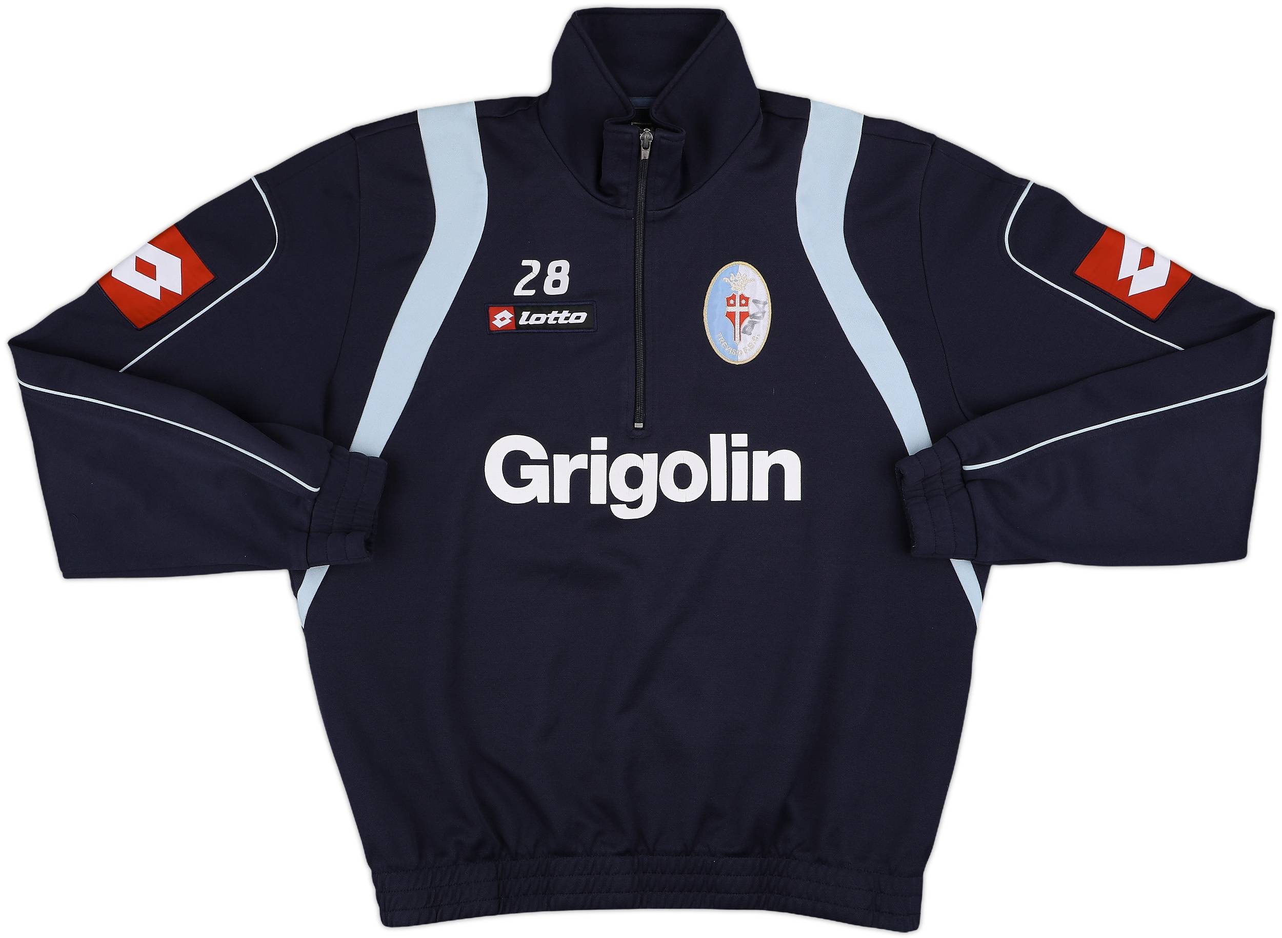 2008-09 Treviso Player Issue Lotto 1/4 Zip Drill Top #28 - 5/10 - (XL)