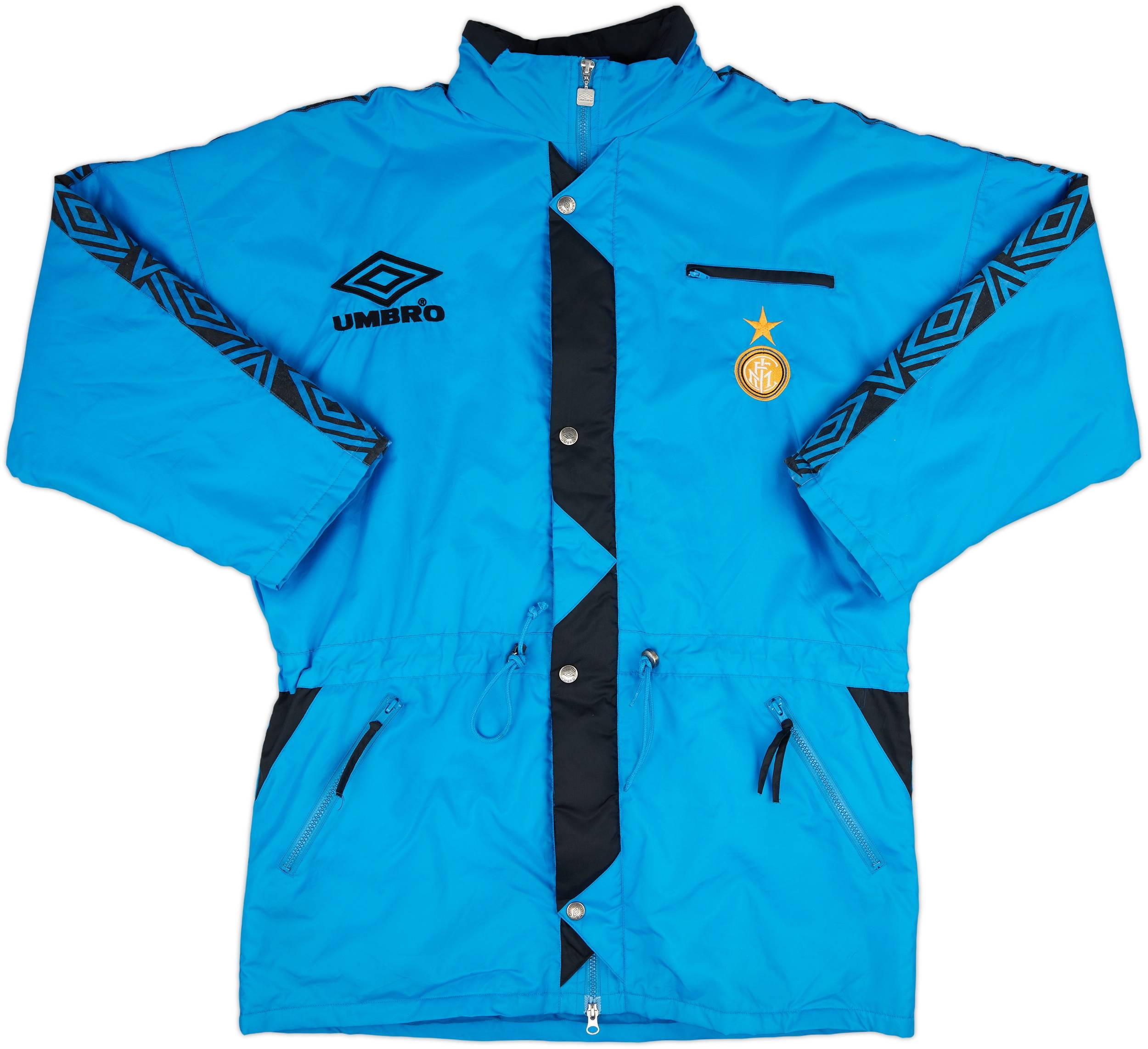 1992-93 Inter Milan Umbro Padded Bench Coat - 6/10 - (L)
