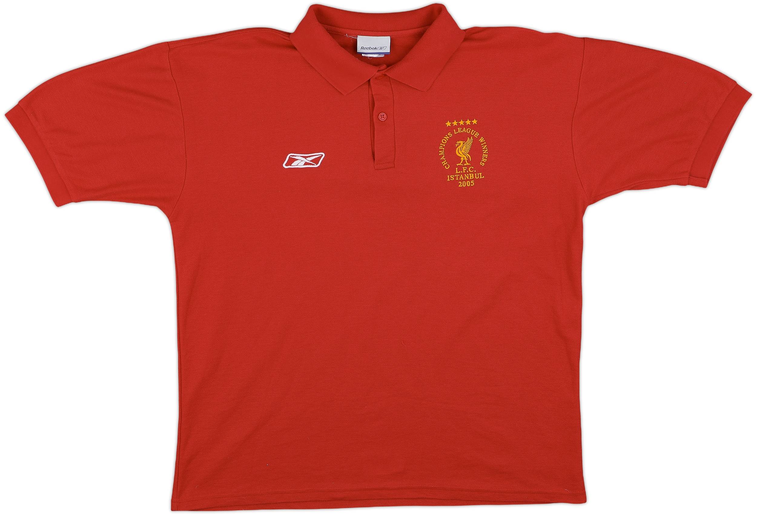 2005-06 Liverpool Reebok '2005 Champions League Winners' Polo Shirt - 8 ...