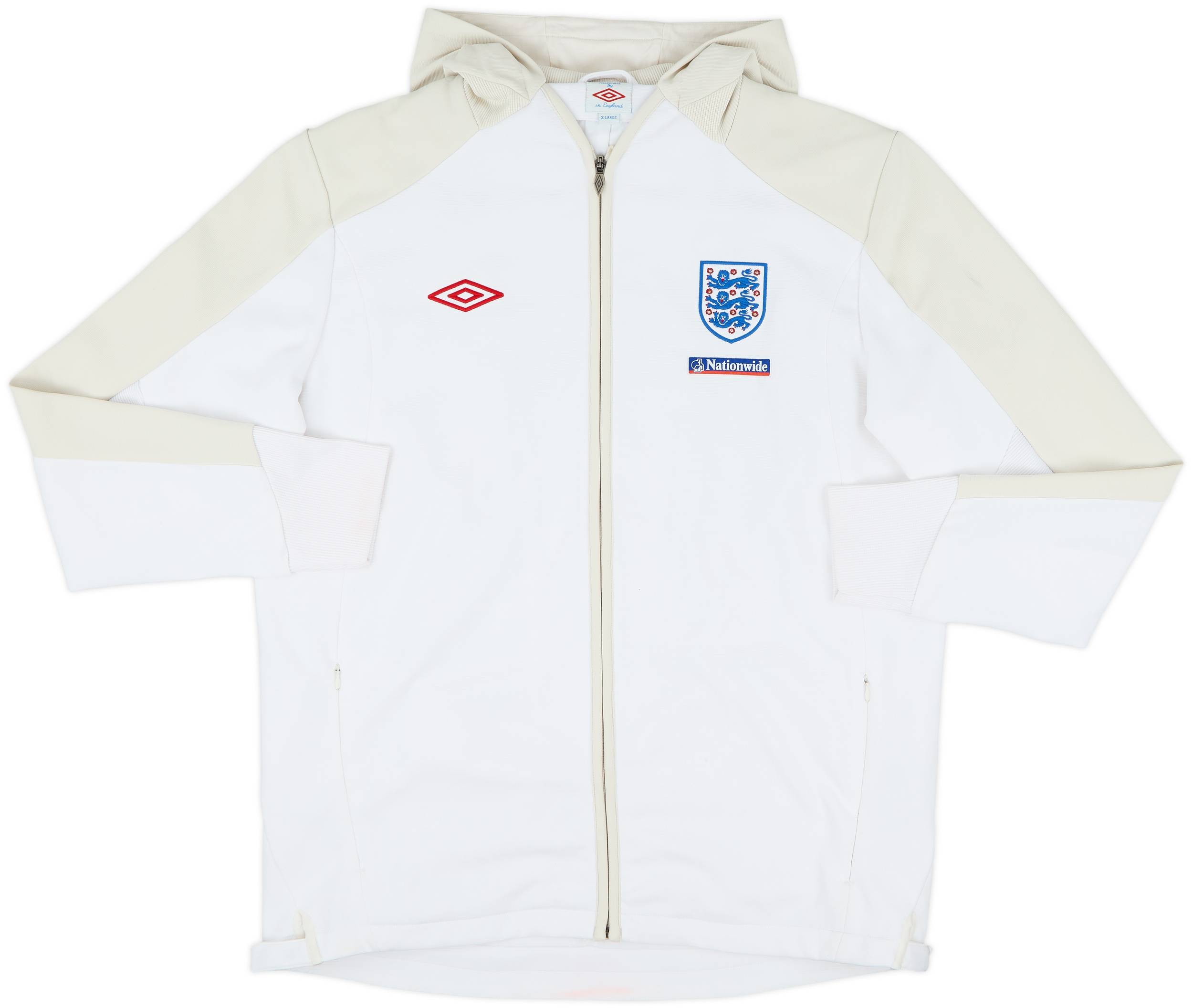 2010-12 England Umbro Hooded Track Jacket - 8/10 - (XL)