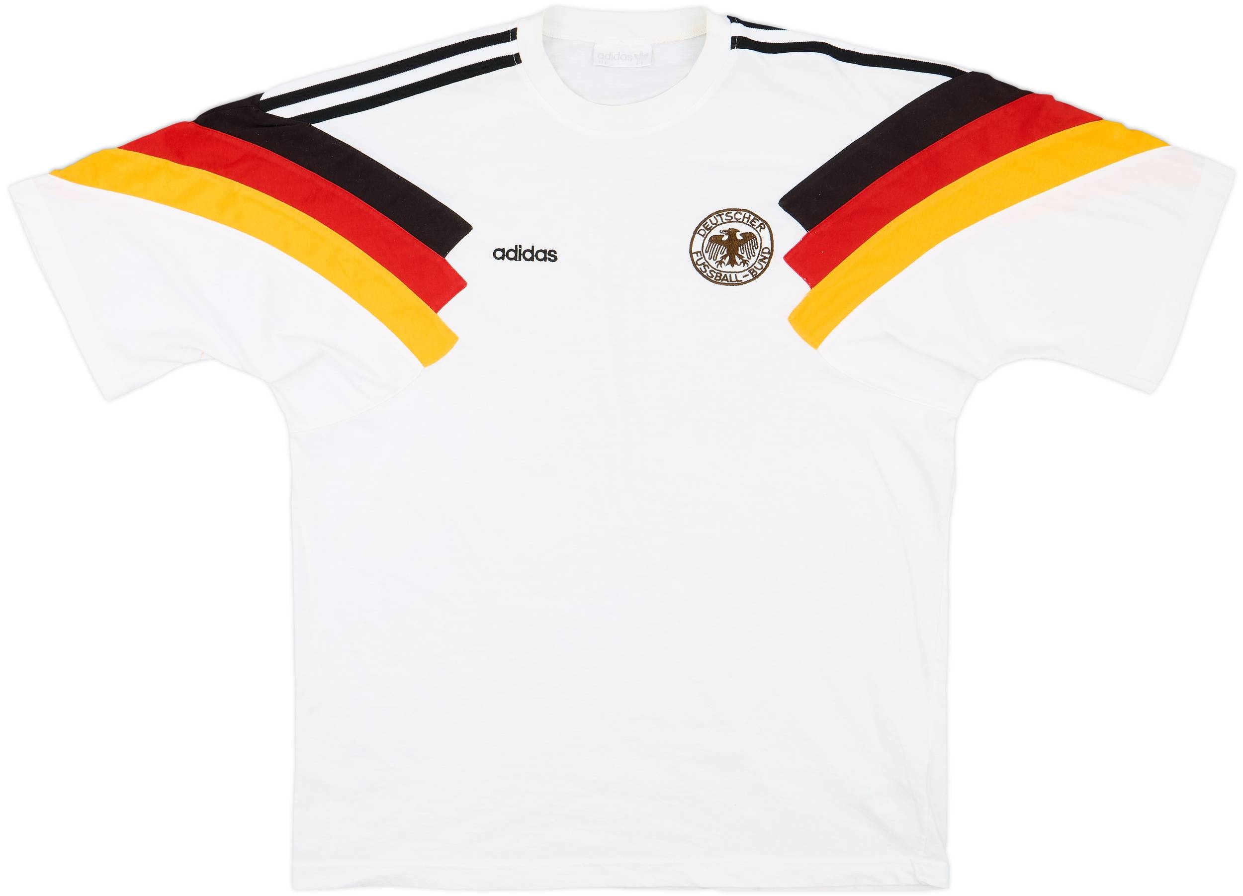 1992-94 Germany adidas Cotton Tee - 9/10 - (L/XL)