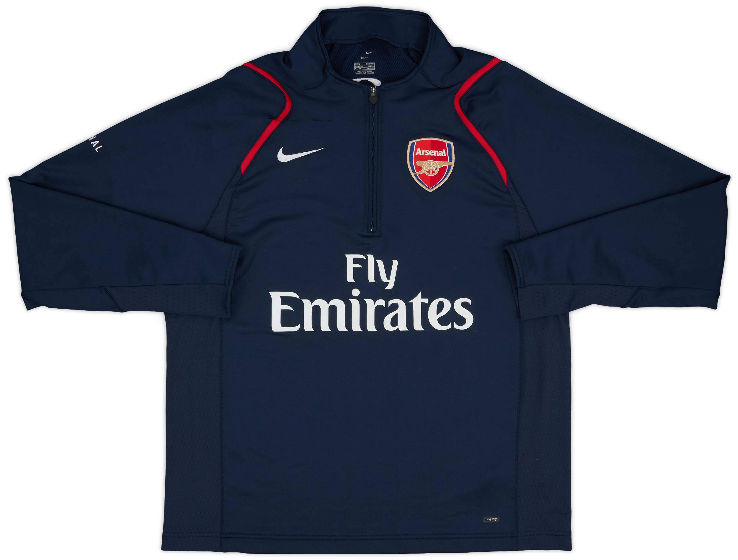 2006-07 Arsenal Nike 1/4 Zip Training Top - 5/10 - (L)