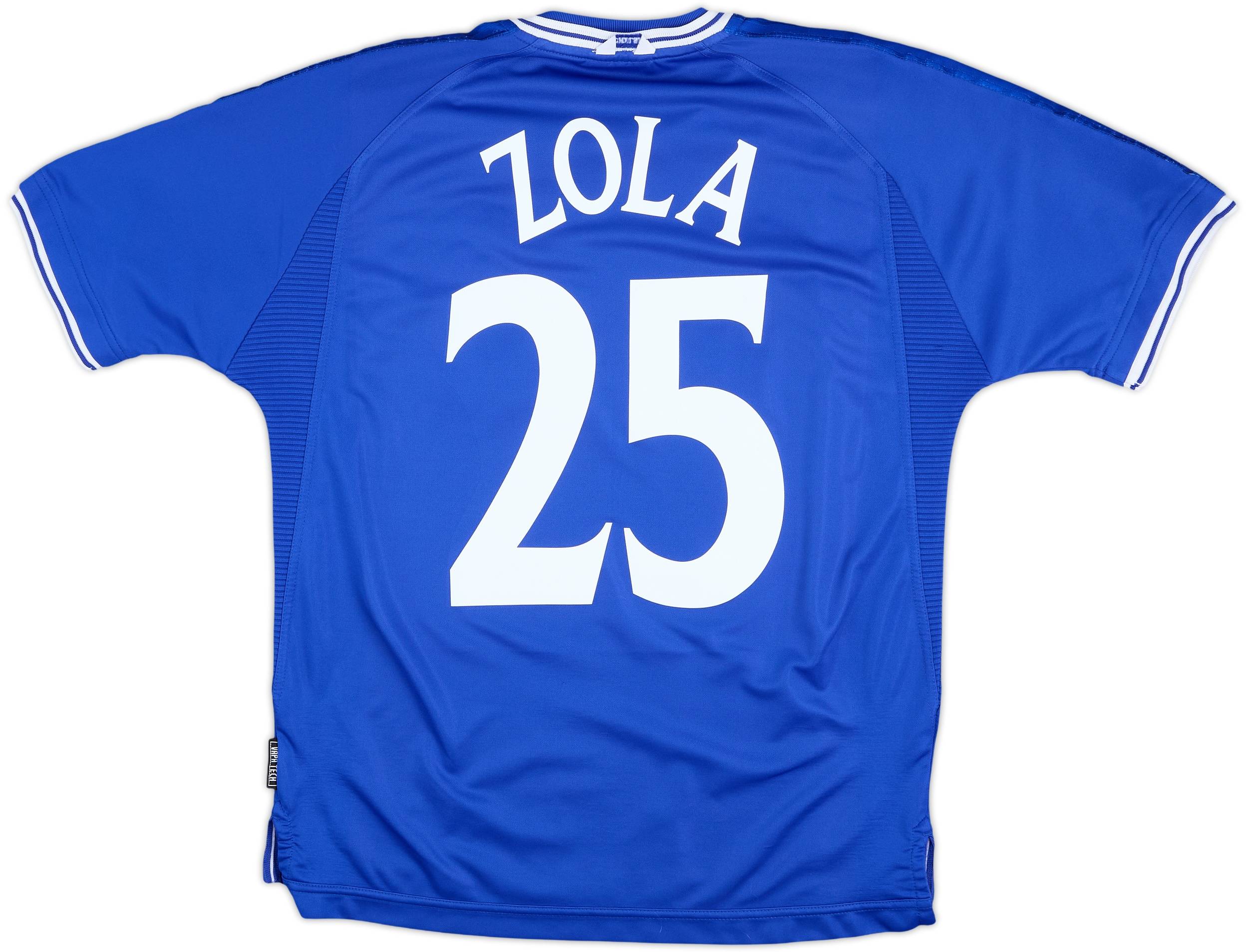 1999-01 Chelsea Home Shirt Zola #25 - 9/10 - (M)