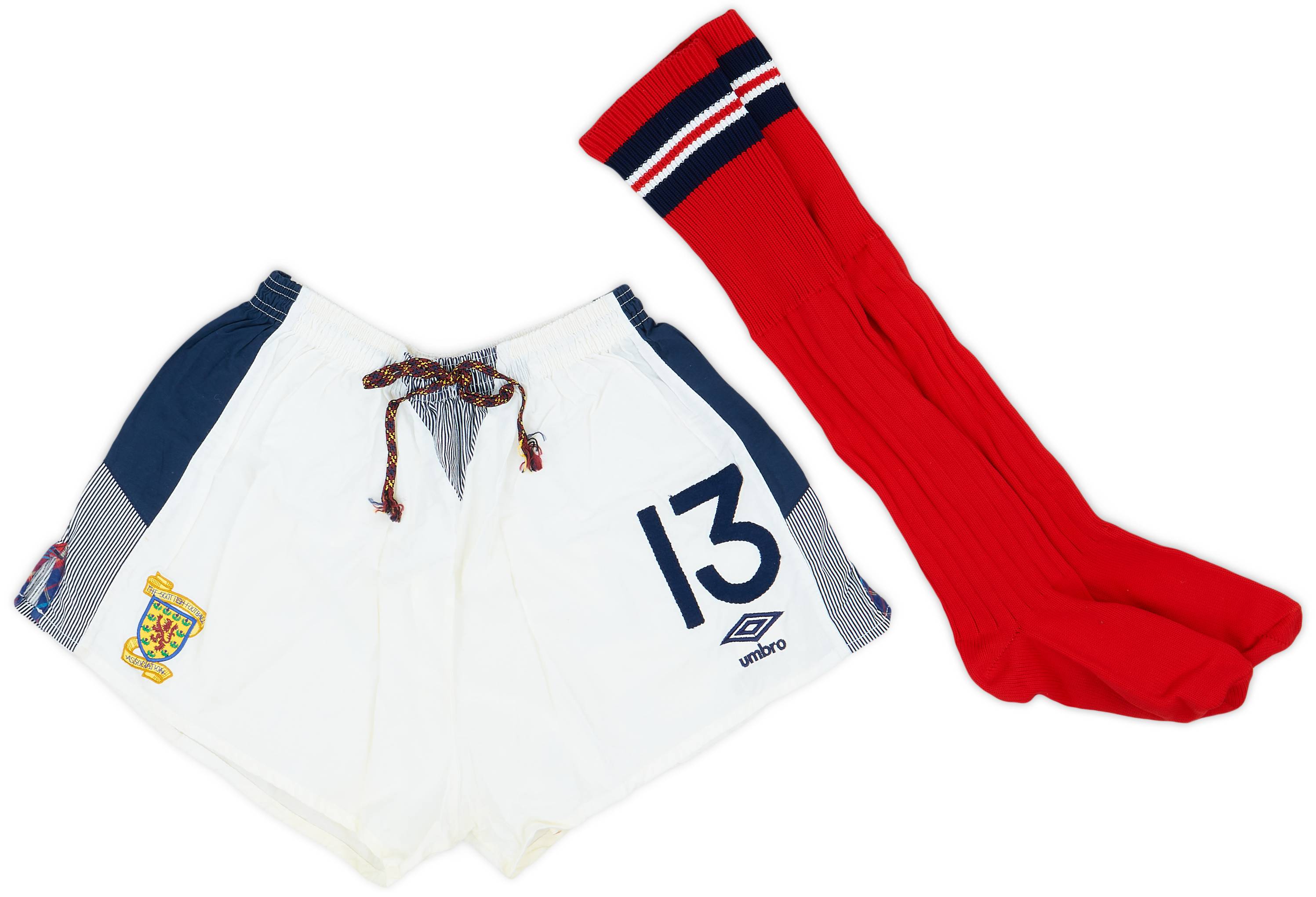 1990 Scotland Match Worn World Cup Home Shorts & Socks #13 (Durie)