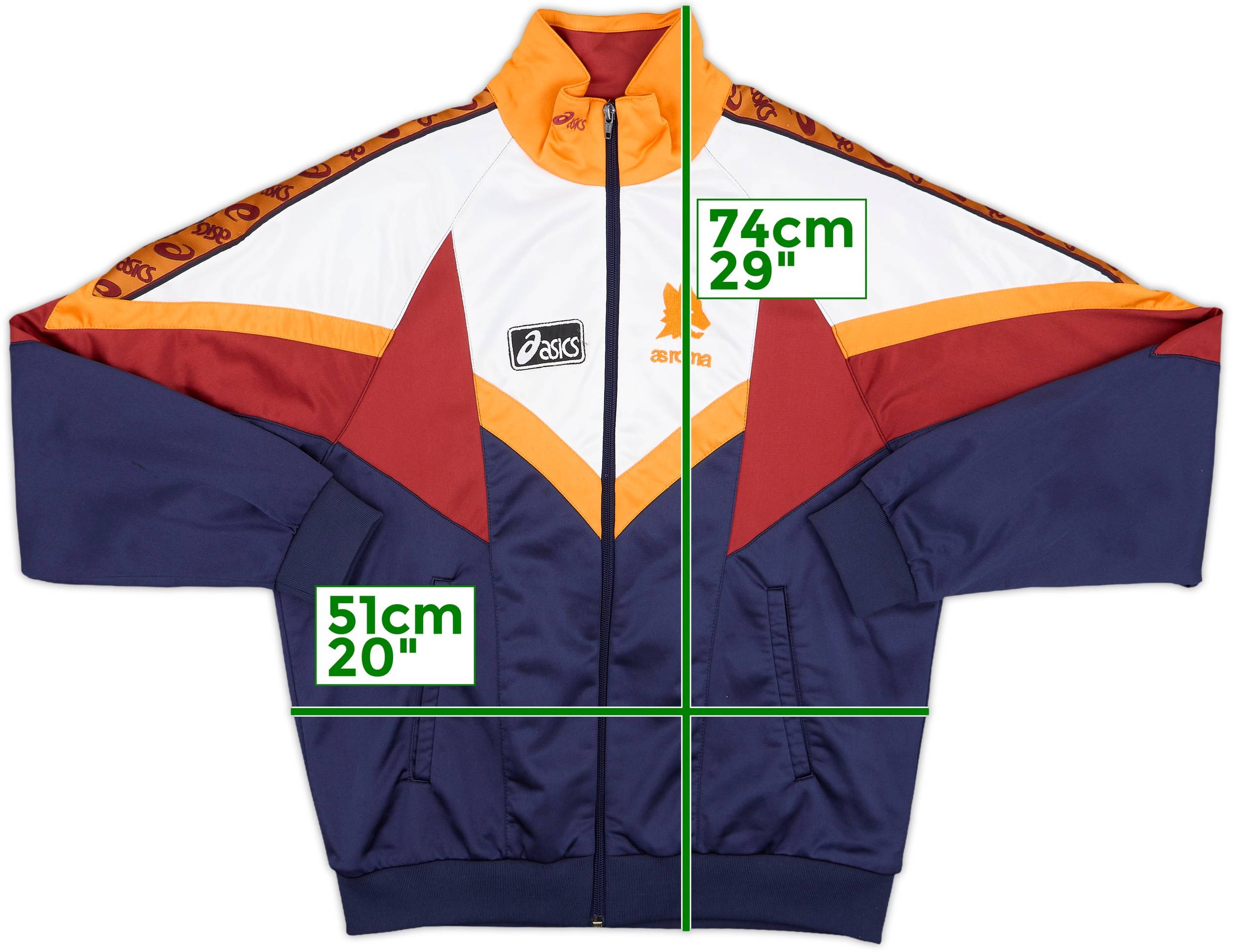 1994-95 Roma Asics Full Tracksuit - 9/10 - (M)