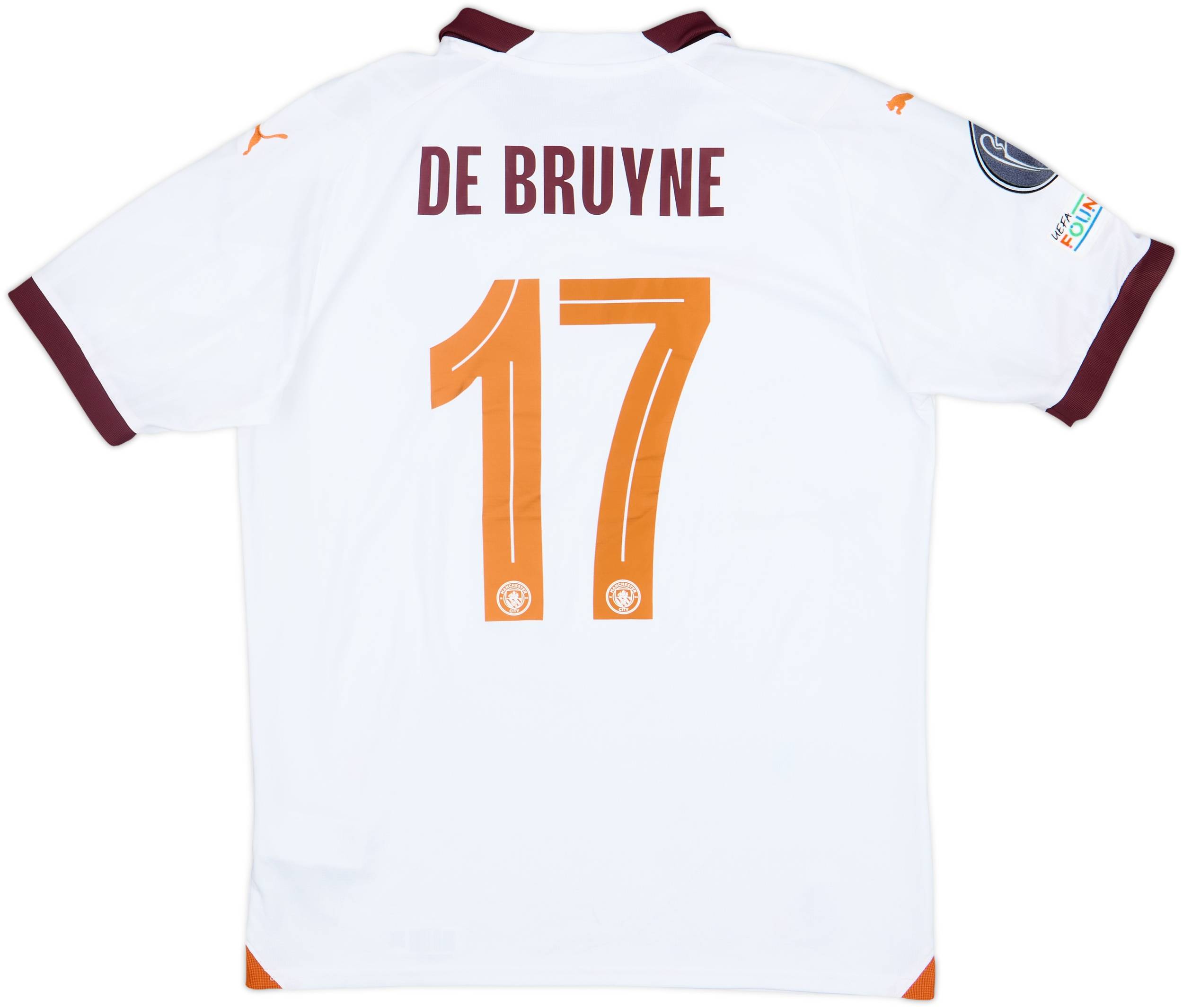 2023-24 Manchester City Away Shirt De Bruyne #17 (M)