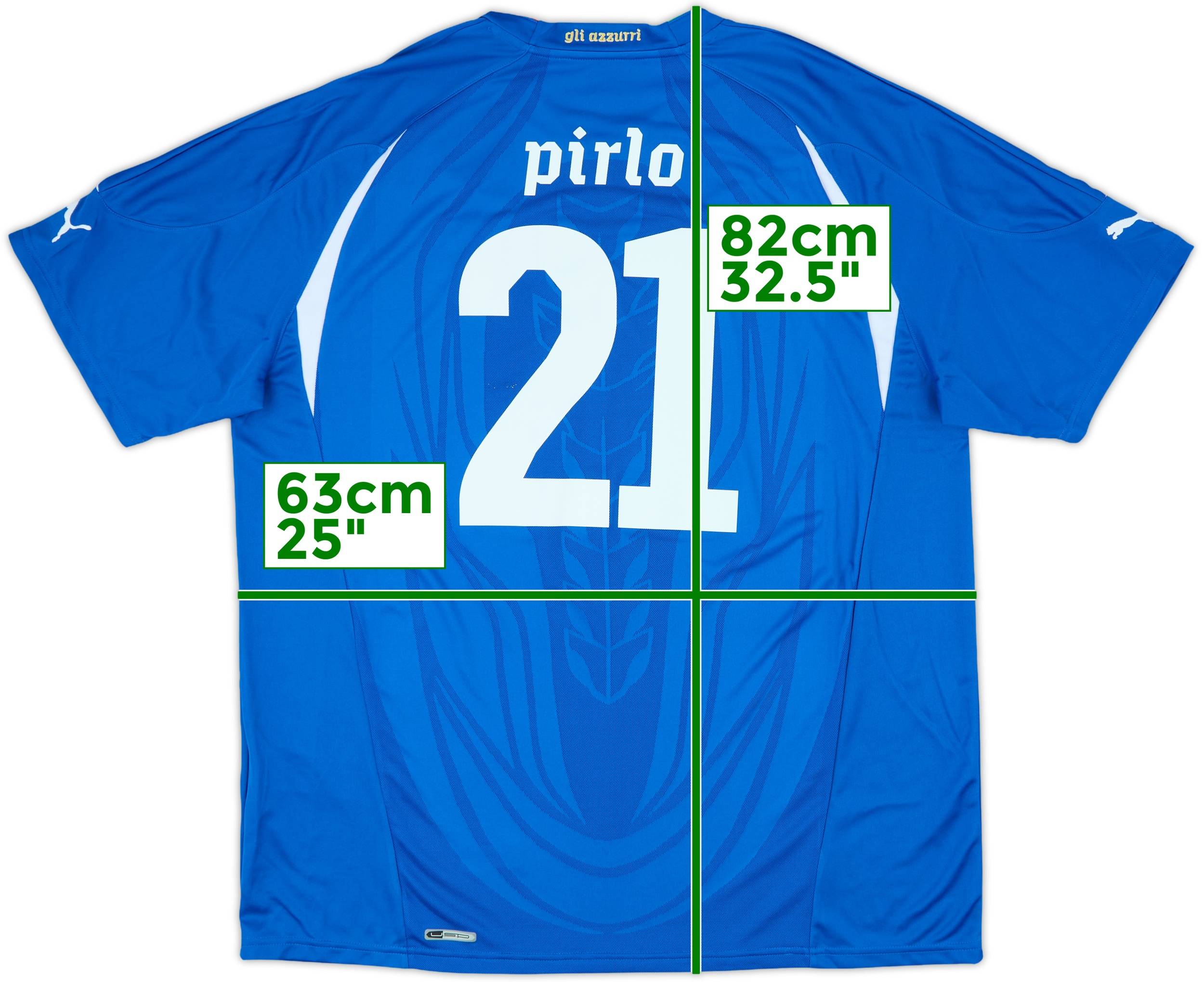 2010-12 Italy Home Shirt Pirlo #21 (3XL)