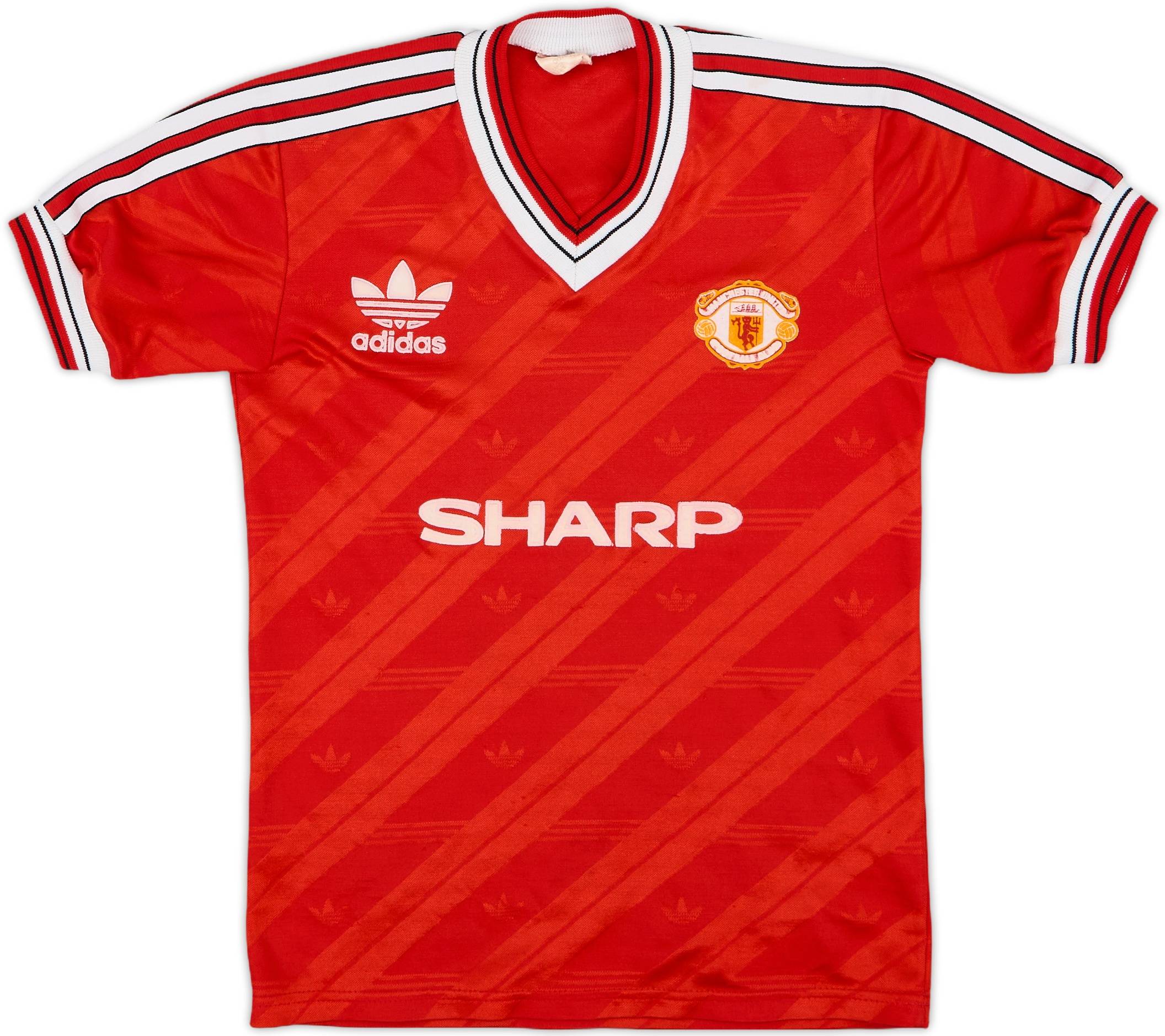 1988-90 Manchester United Home Shirt - 8/10 - (S.Boys)