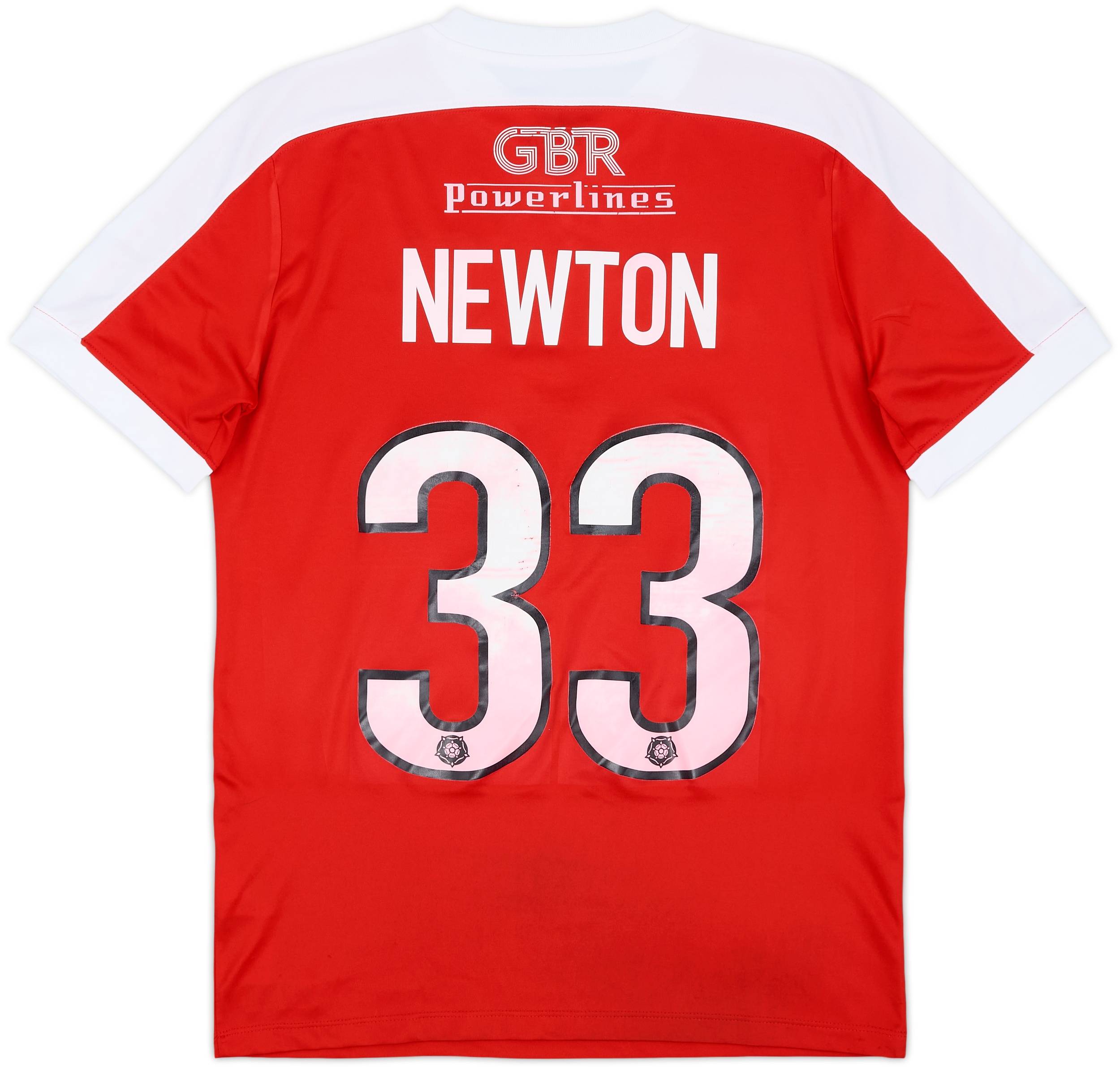 2016-17 York City Home Shirt Newton #33 - 5/10 - (M)