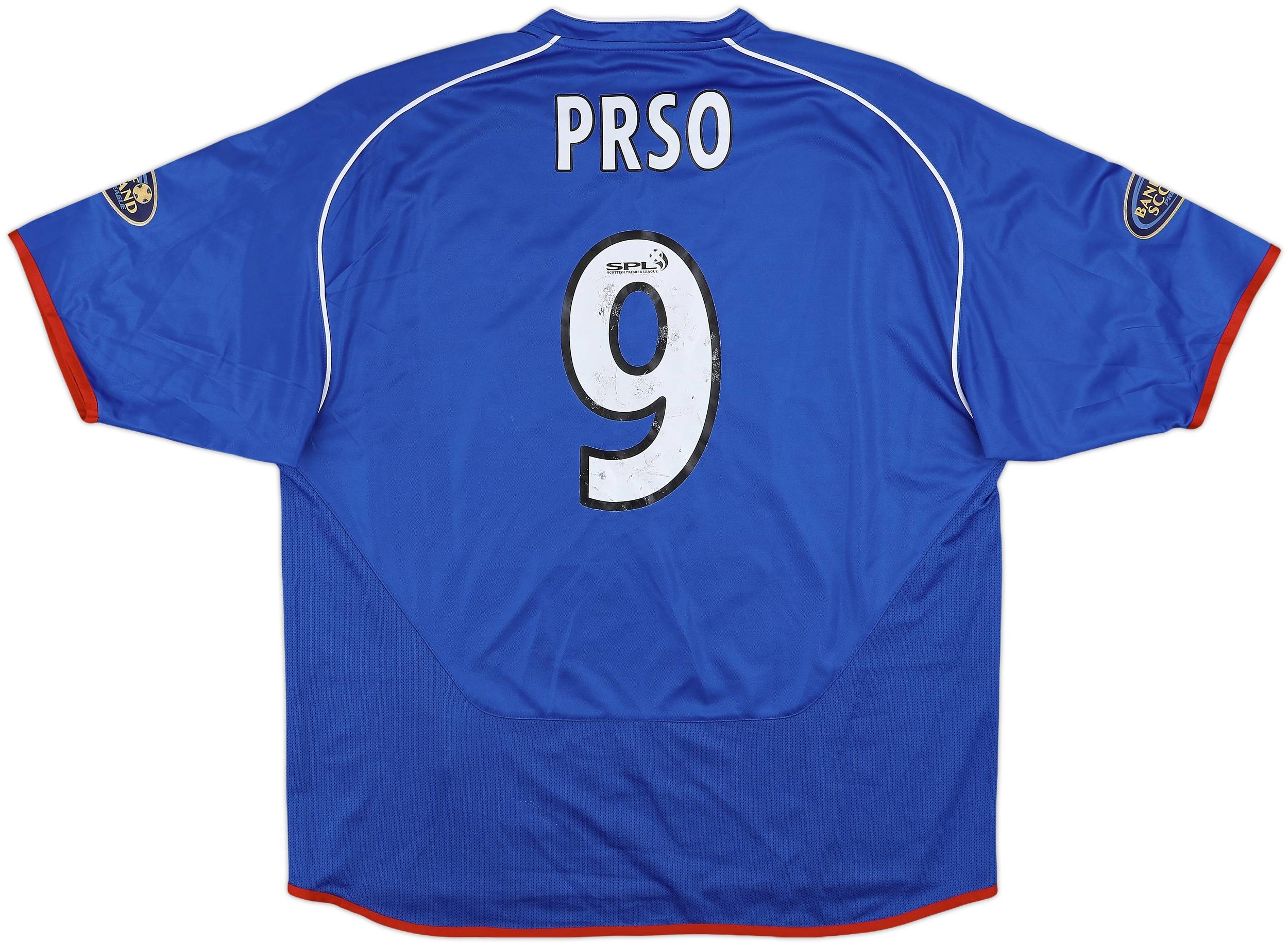2005-06 Rangers Home Shirt Prso #9 - 4/10 - (XL)