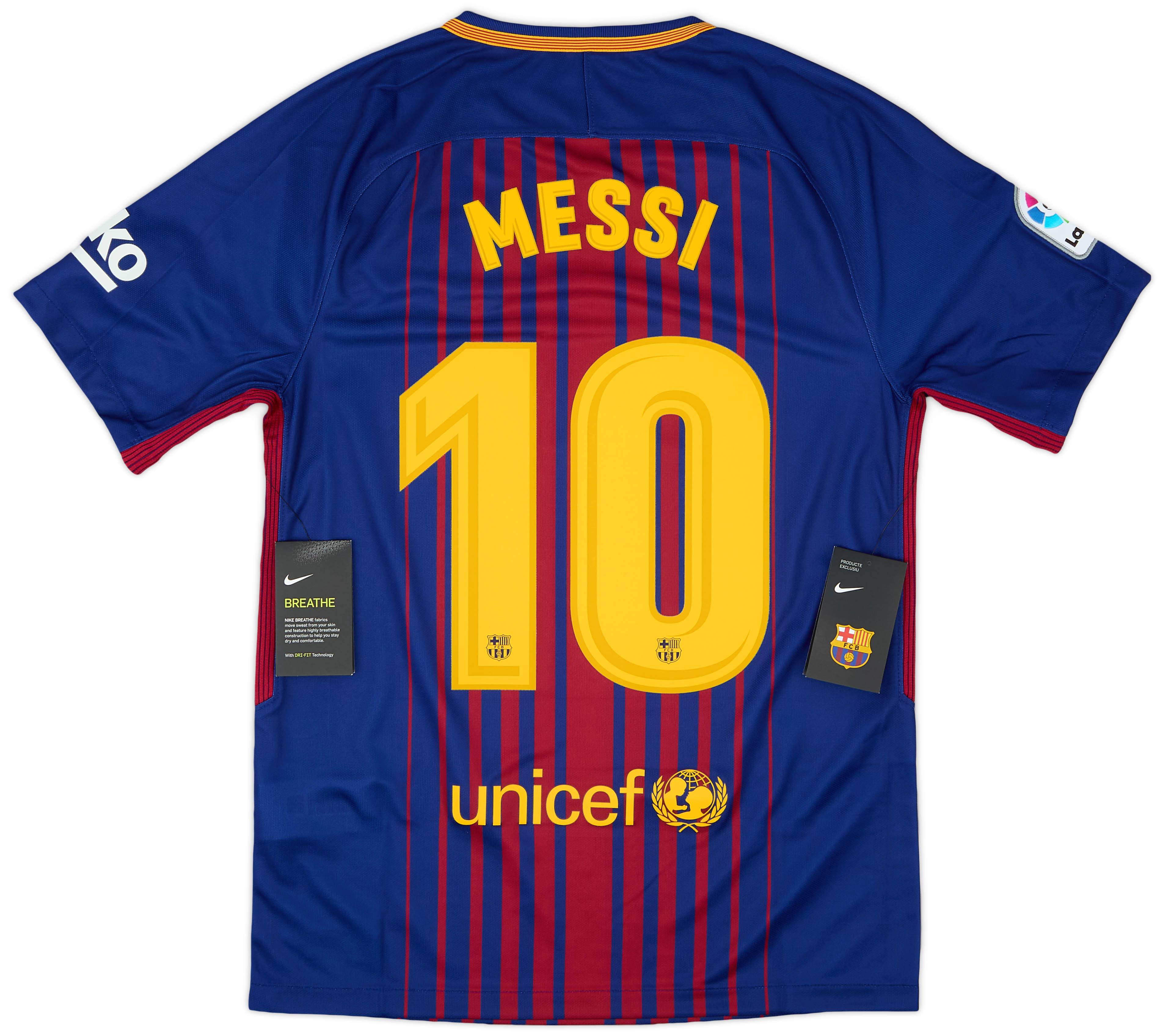 2017-18 Barcelona Home Shirt Messi #10 (S)