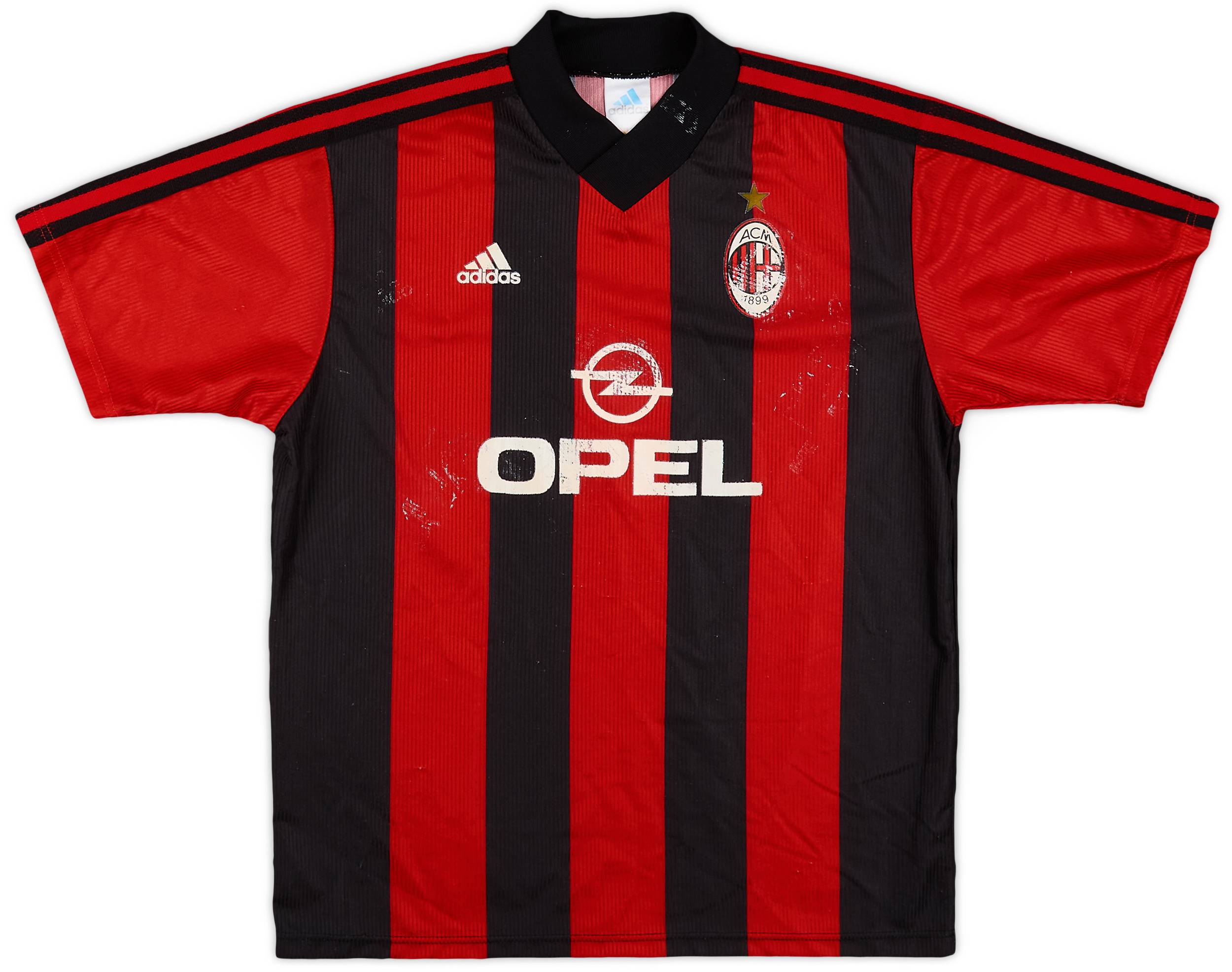 1998-00 AC Milan Basic Home Shirt - 4/10 - (L.Boys)