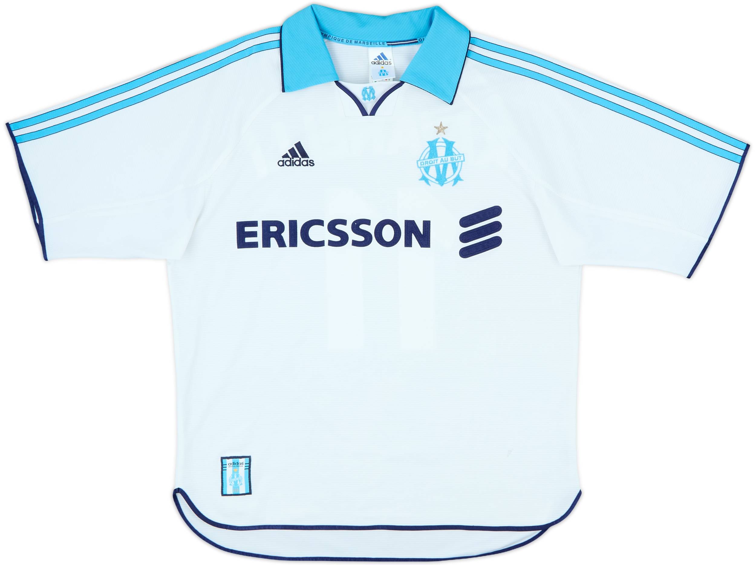 1999-00 Olympique Marseille Home Shirt Ravanelli #11 - 8/10 - (M)