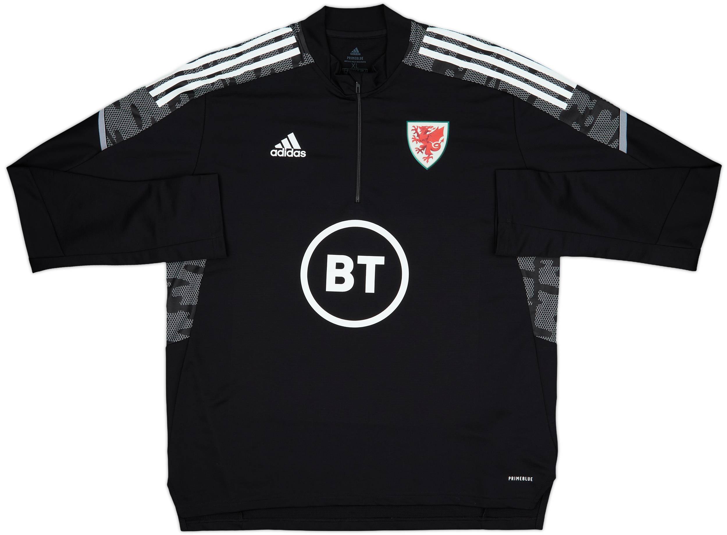 2021-22 Wales adidas 1/4 Zip Drill Top - 10/10 - (XL)