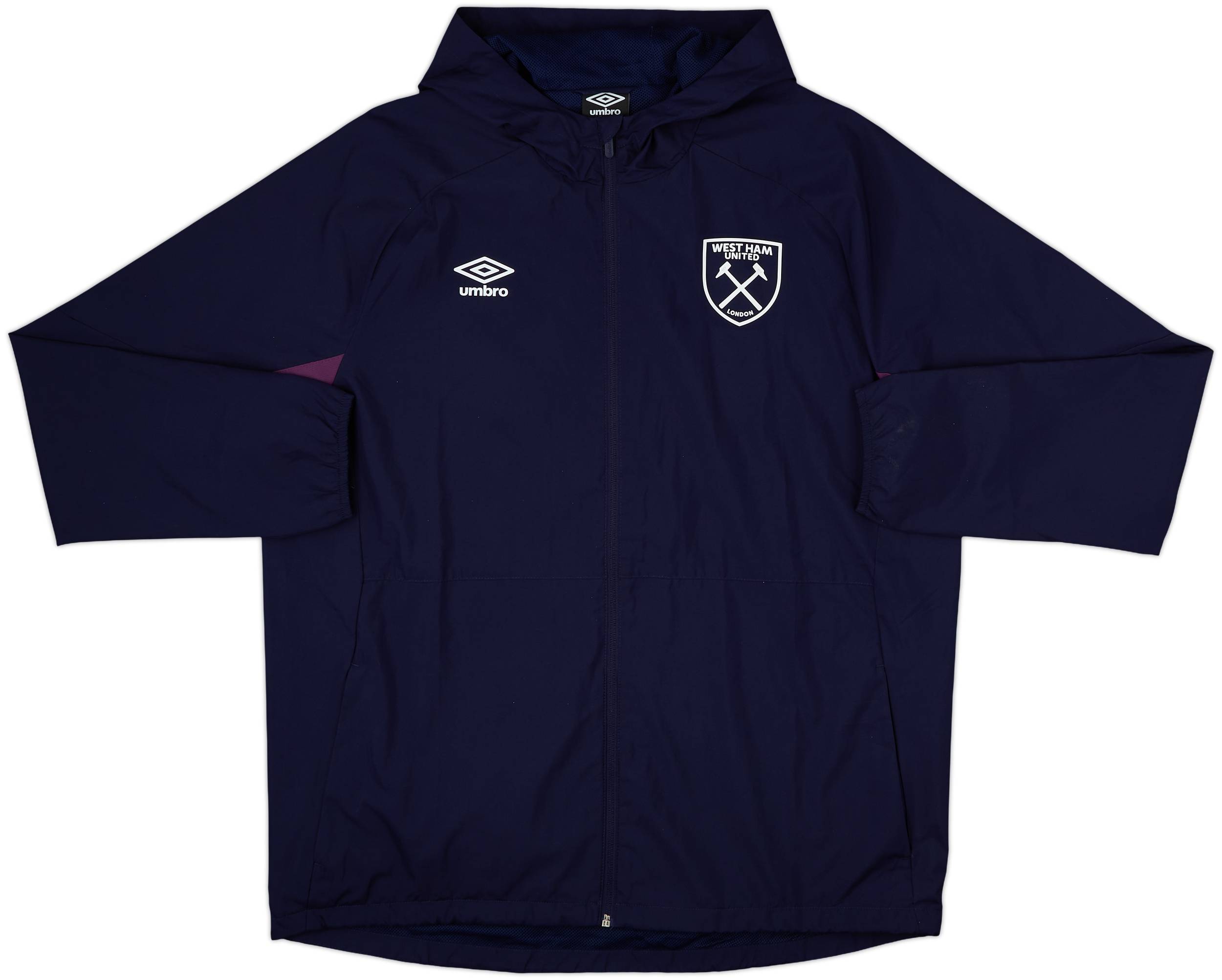 2019-20 West Ham Umbro Hooded Track Jacket - 7/10 - (XL)