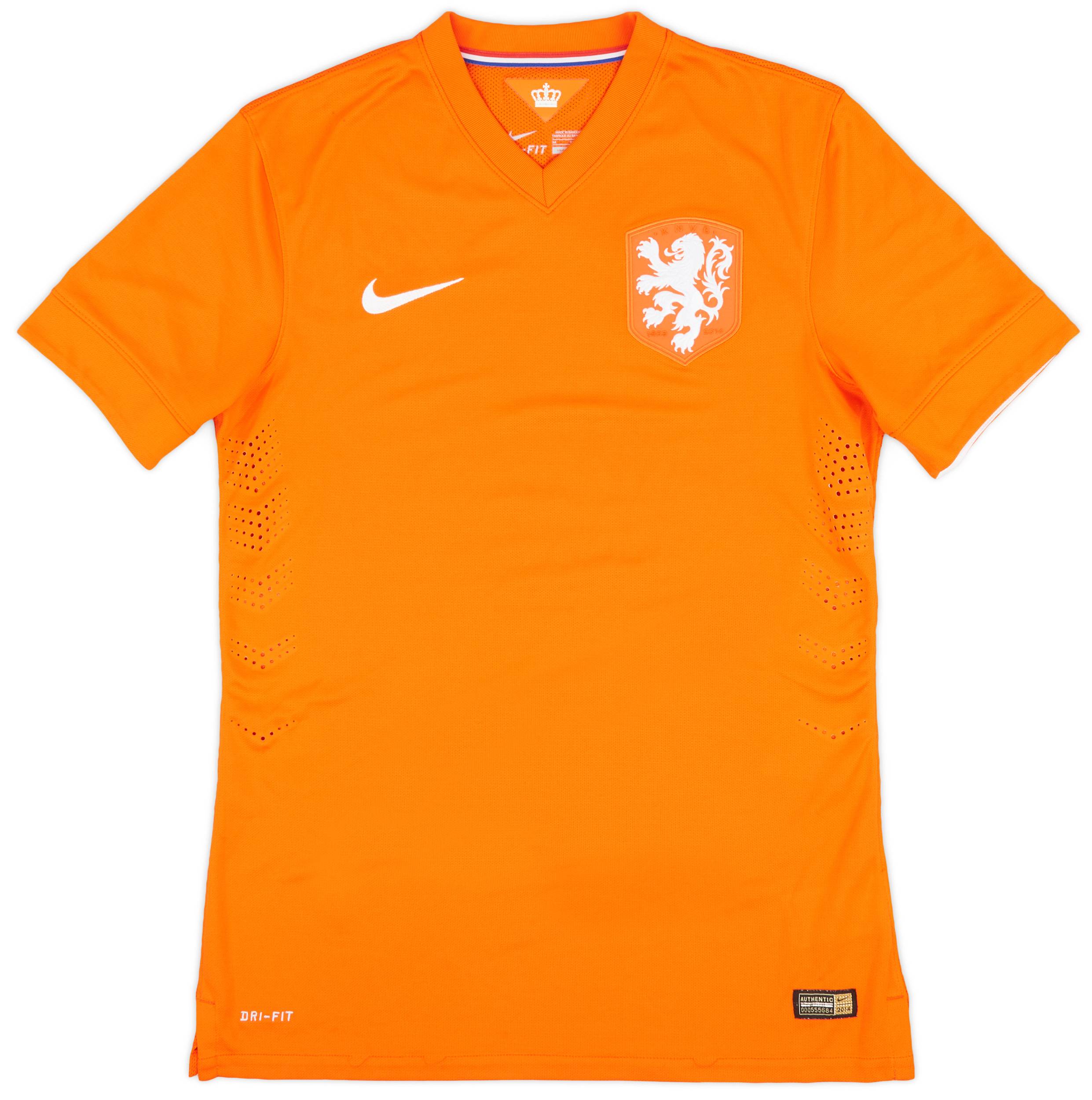2014-15 Netherlands Player Issue Home Shirt - 8/10 - (M)