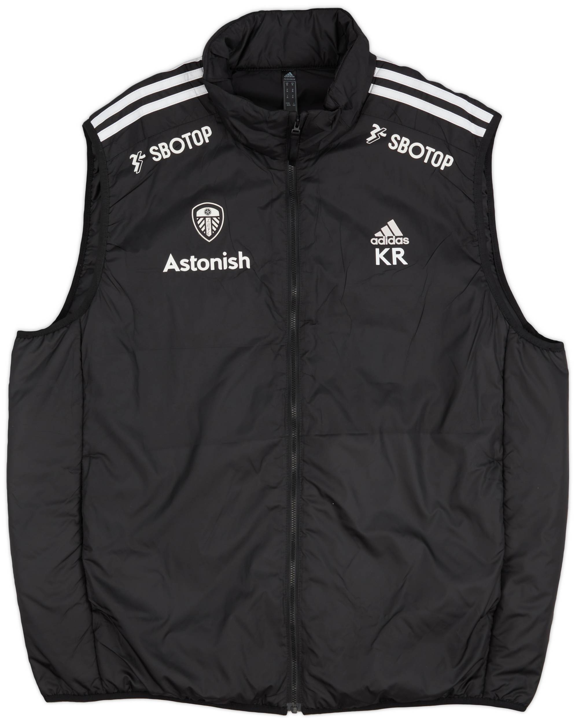 2022-23 Leeds United Player Issue Padded Gilet/Vest (XL)
