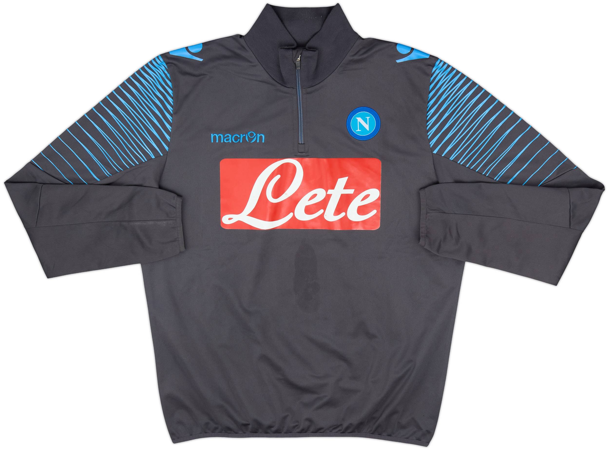 2014-15 Napoli Macron 1/4 Zip Training Top - 7/10 - (XXL)