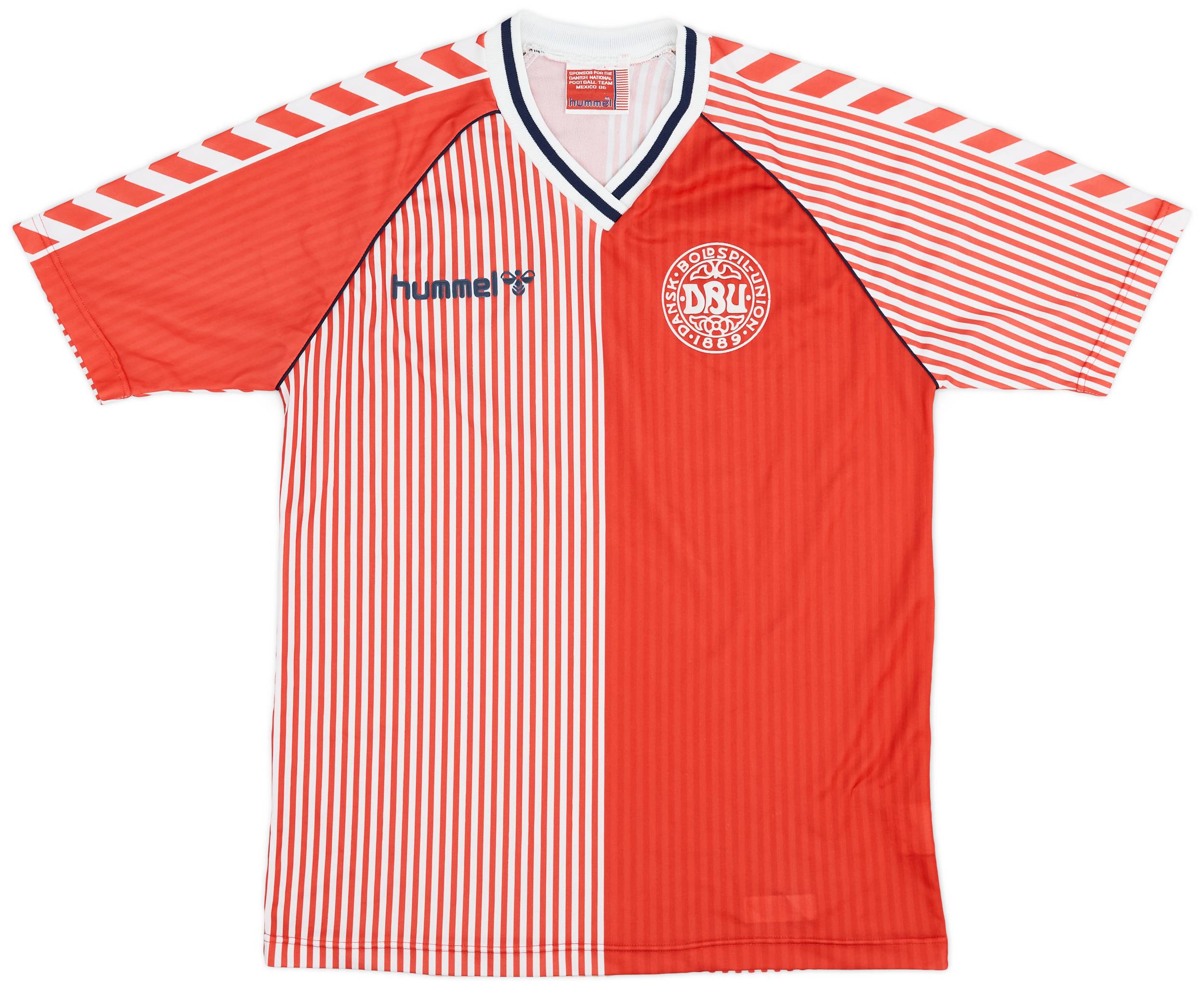 1986 Denmark Home Shirt - 9/10 - (M)