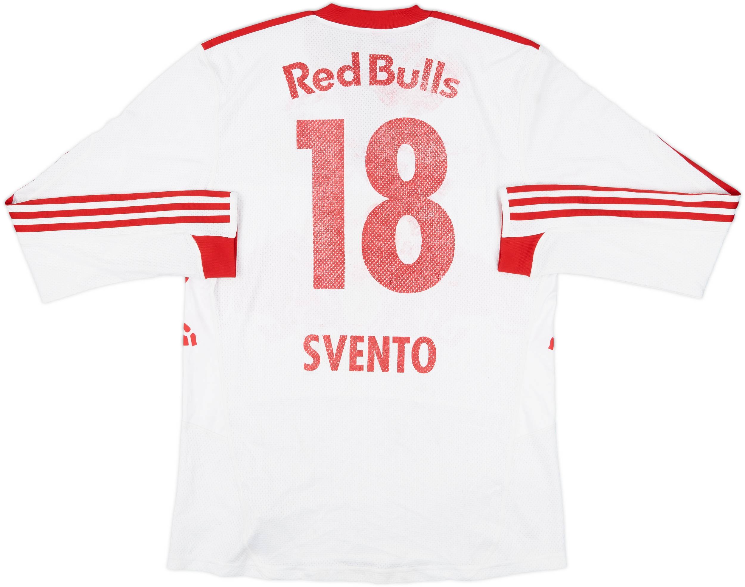 2009-10 RB Salzburg Signed Home L/S Shirt Svento #18 - 4/10 - (L)