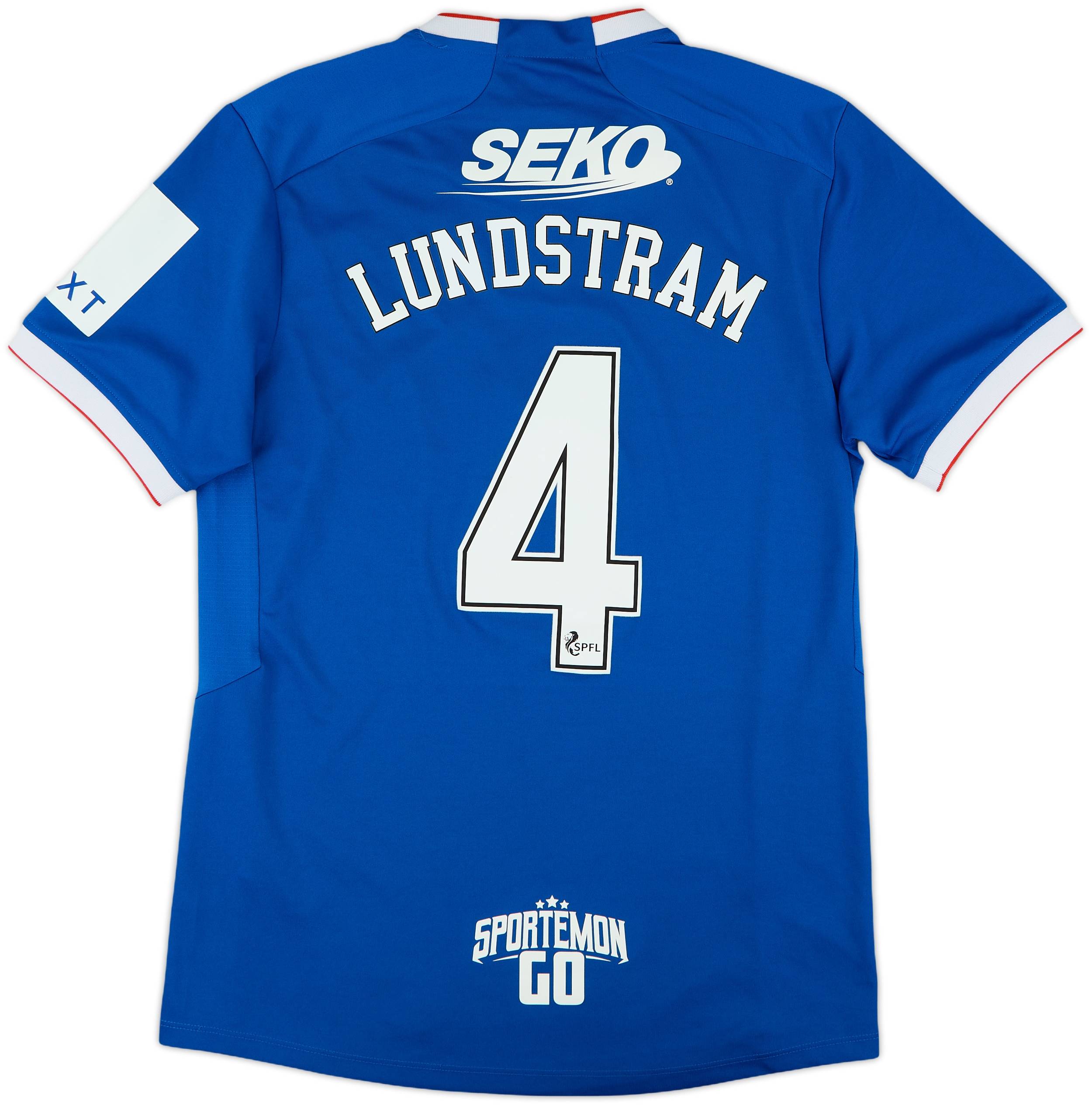 2022-23 Rangers Home Shirt Lundstram #4 - 9/10 - (M)