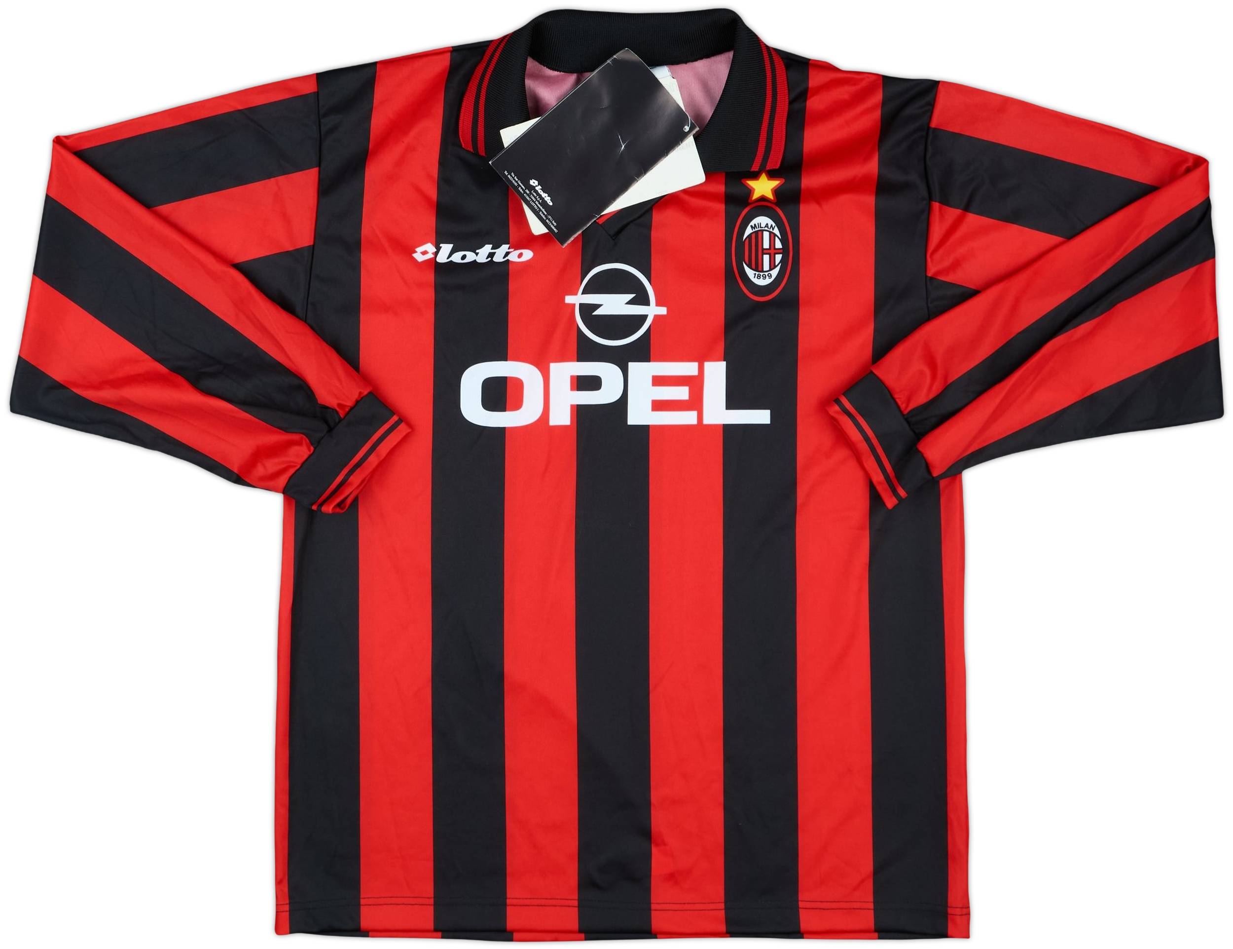 1997-98 AC Milan Basic Home L/S Shirt (L)