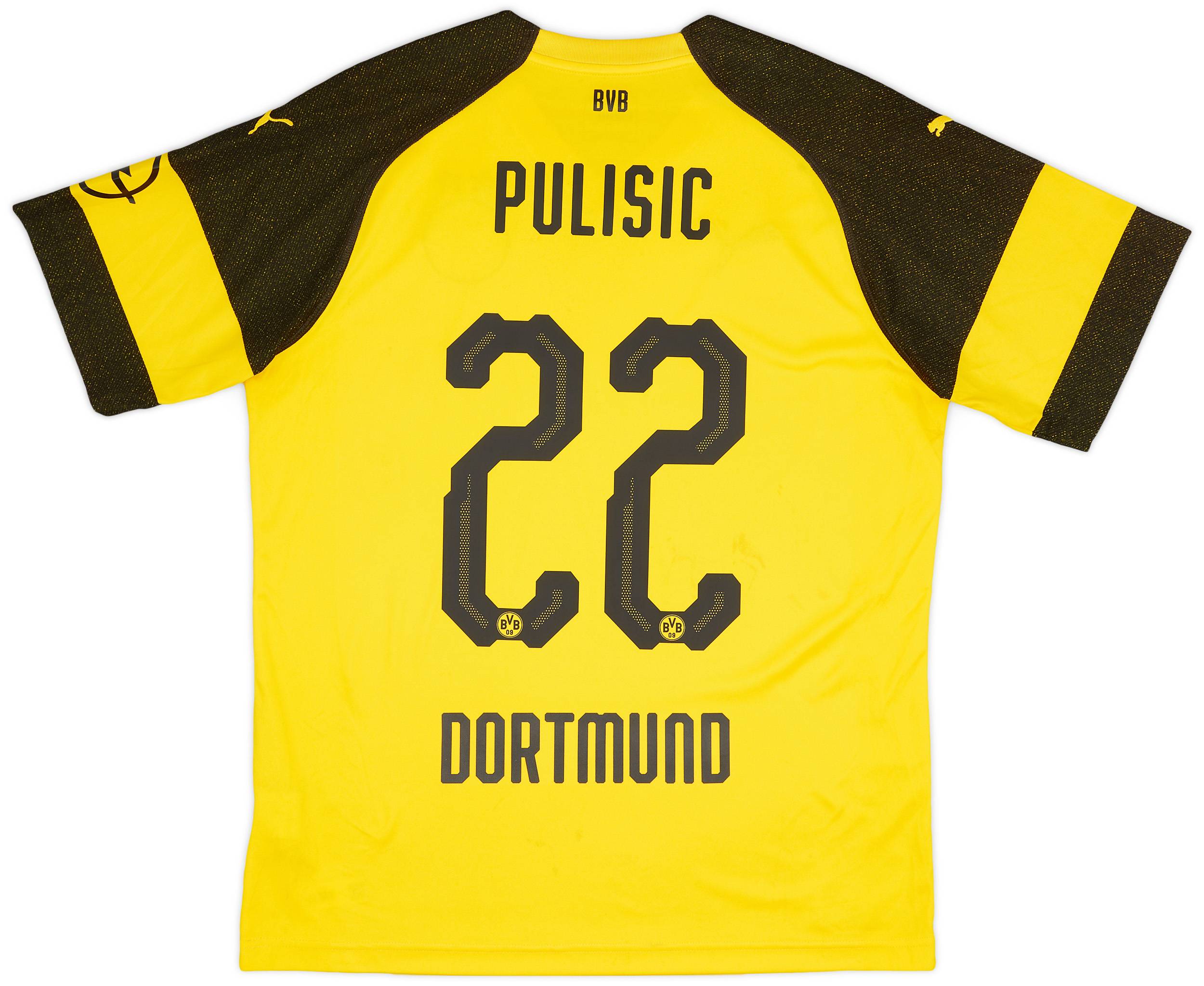 2018-19 Borussia Dortmund Home Shirt Pulisic #22 - 7/10 - (L)